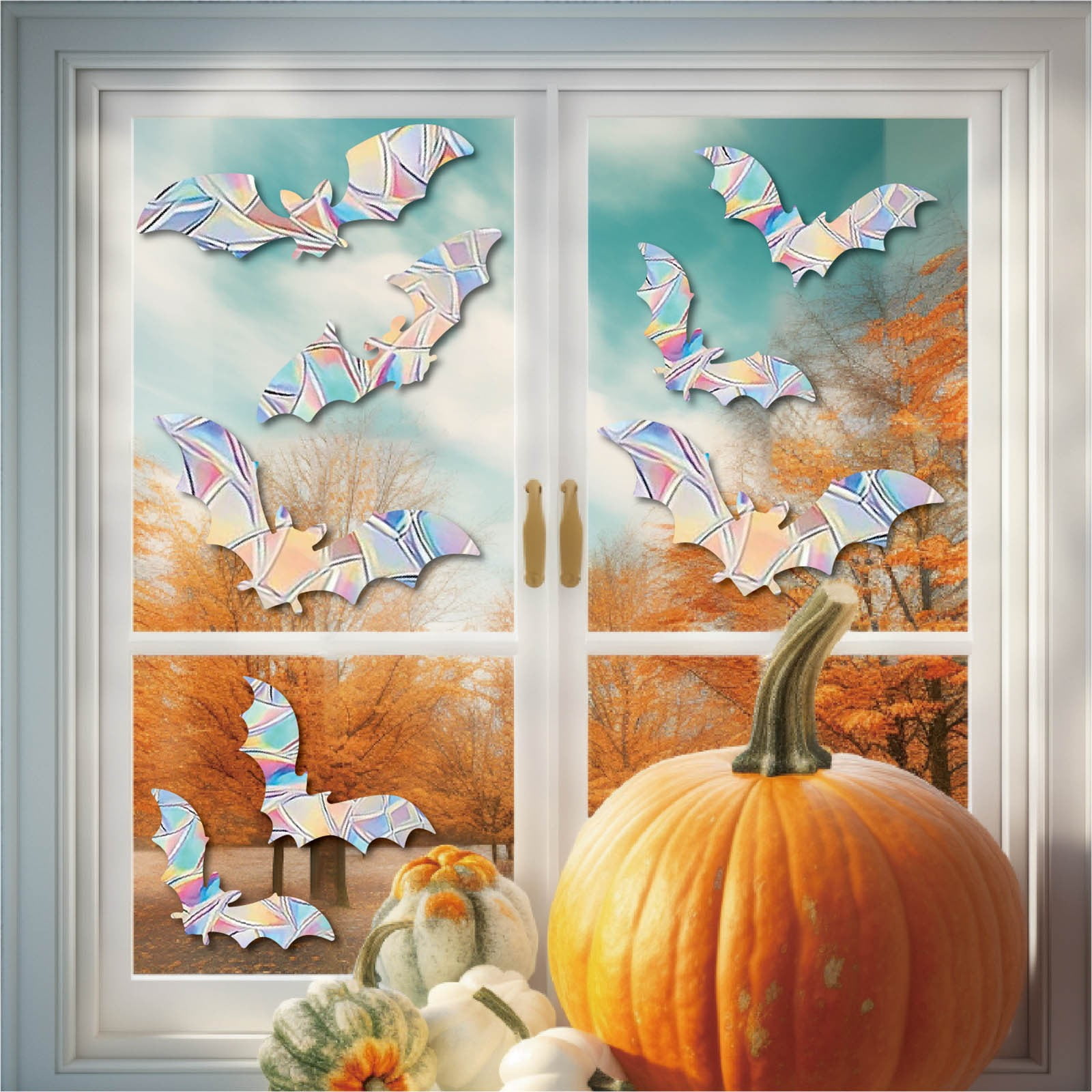 Bat Glowing Glass Decals Set Material Reflective Window Stickers ...