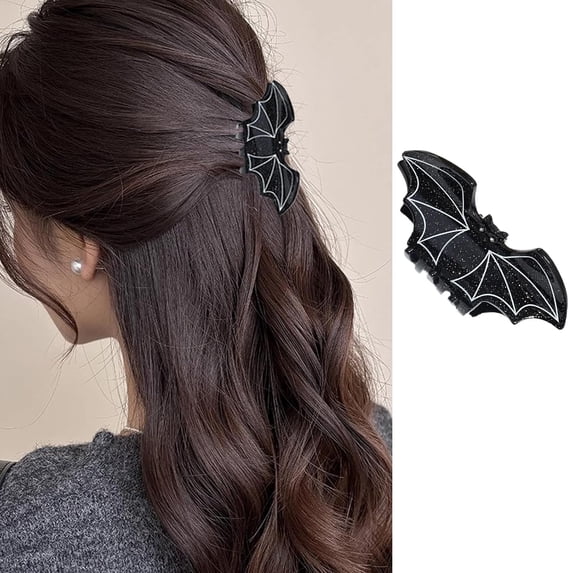 Bat Hair Clips, Halloween Hair Claw Clips Cute Hair Accessories Nonslip ...
