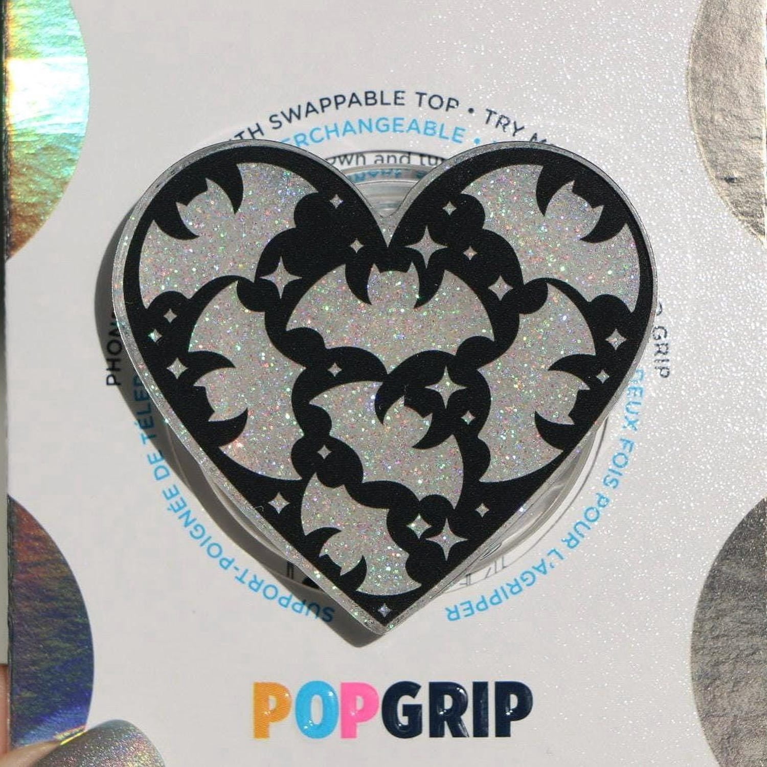 Bat Heart Resin Grip: Spooky Romance Reader Phone Grip - Walmart.com
