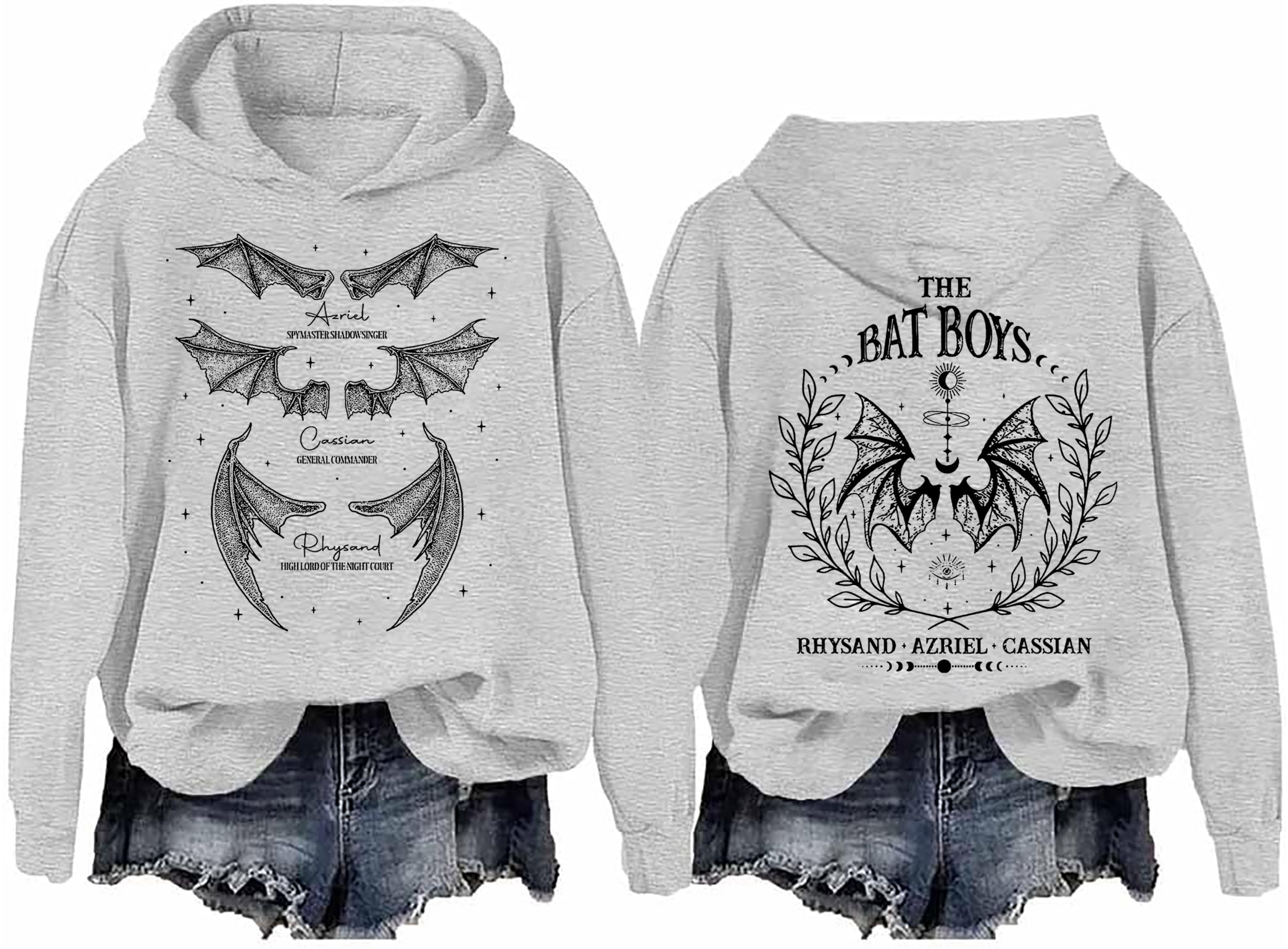 Bat Hoodie, The Bat Boys A Court Of Thorn and Roses Sweatshirt, A Court ...