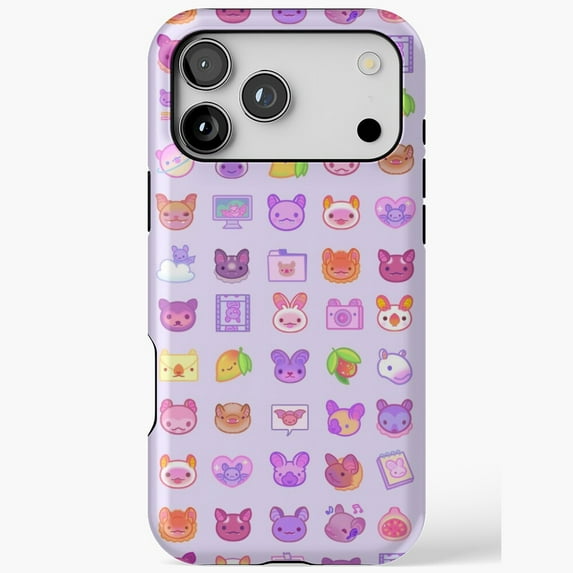 Bat Icon Pattern Light Minimal Design Phone Case Compatible iPhone 17 ...