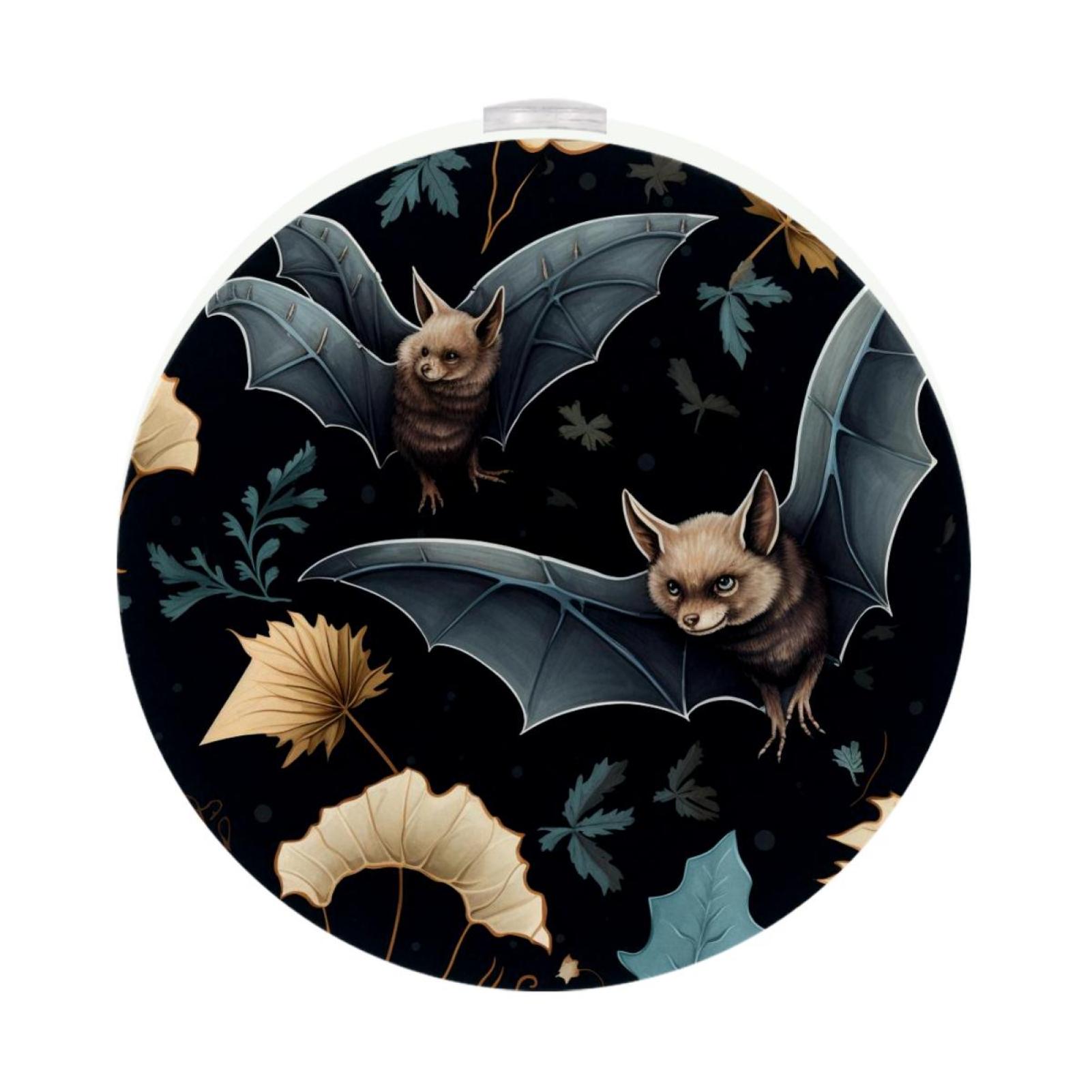 Bat LED Round Night Light-2PCS Ultra Bright Candle Battery Powered for ...