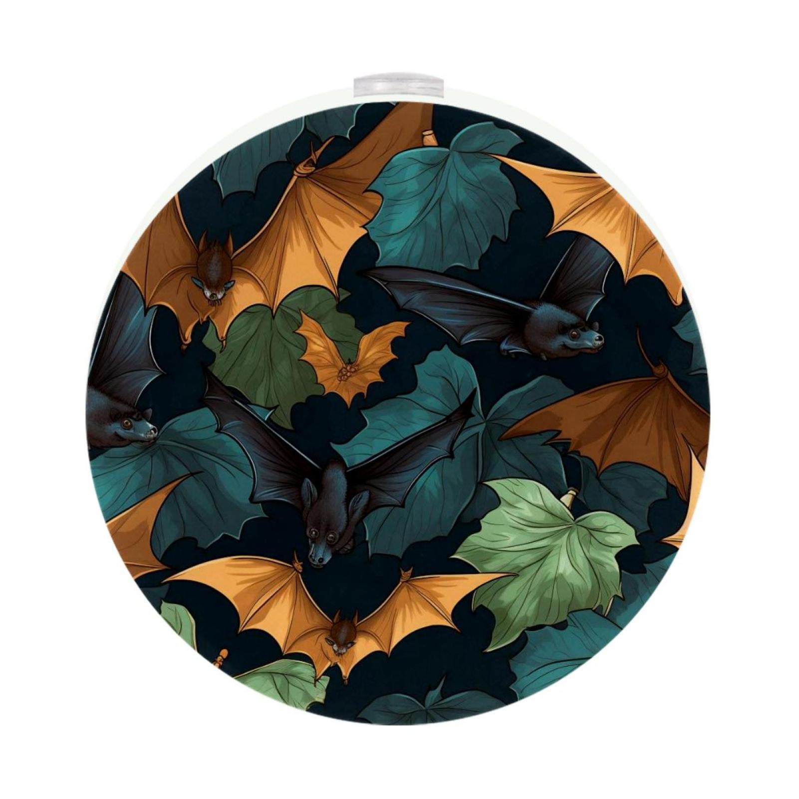 Bat LED Round Night Light-2PCS Ultra Bright Candle Battery Powered for ...