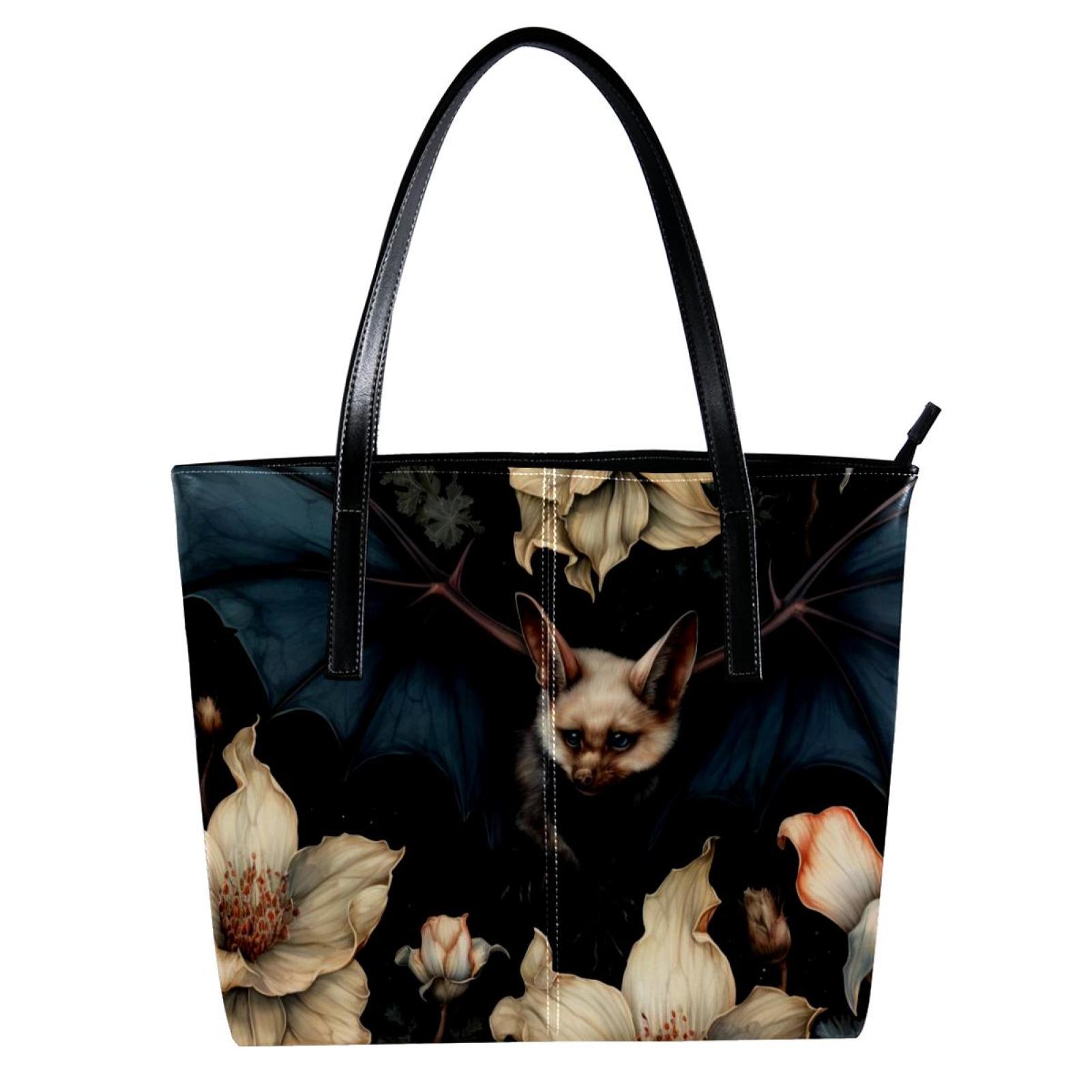 Bat Leather Stitching Handbag High Quality Fashion Women Portable ...