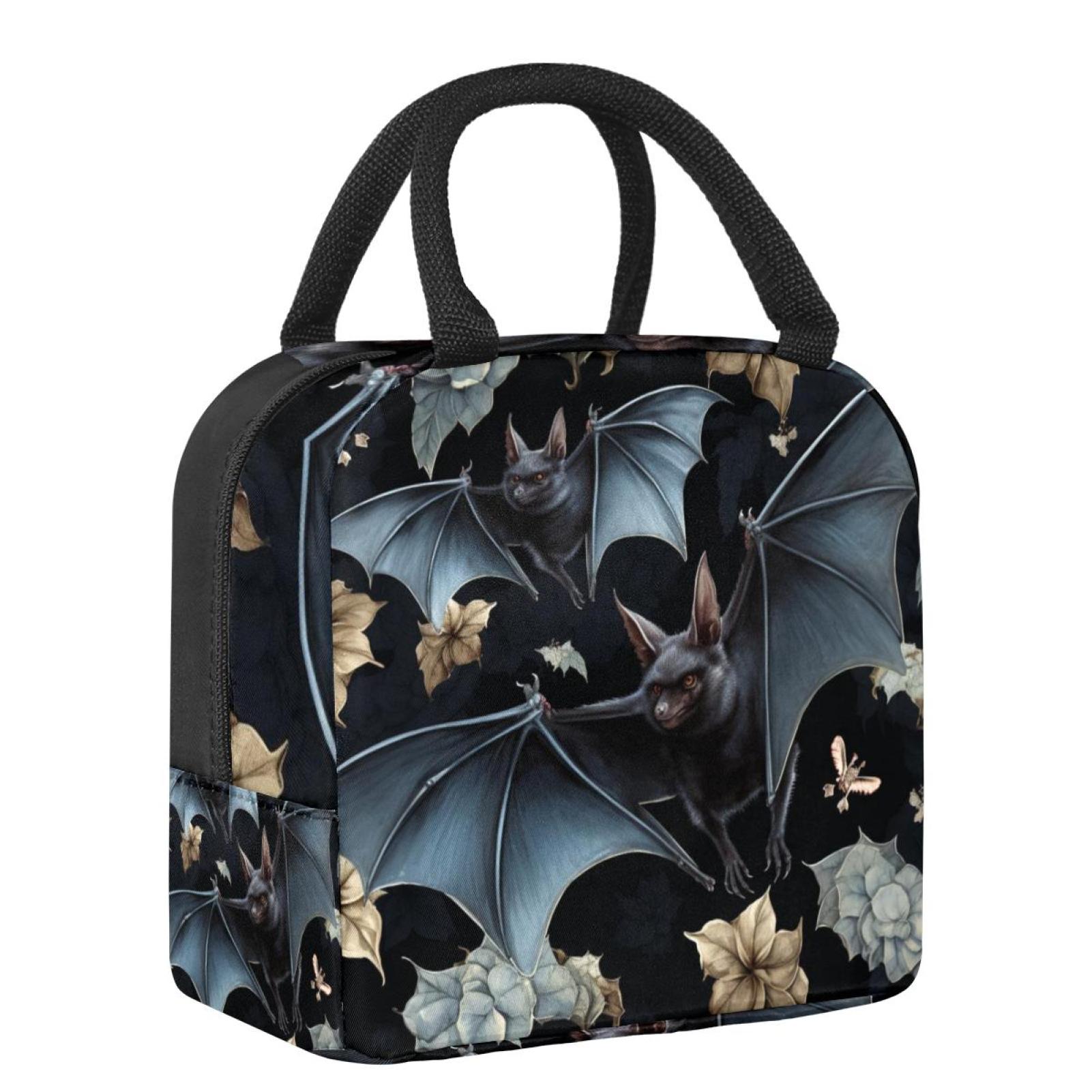 Bat Lightweight Large Capacity Tote Lunch Bag for Men and Women Work ...