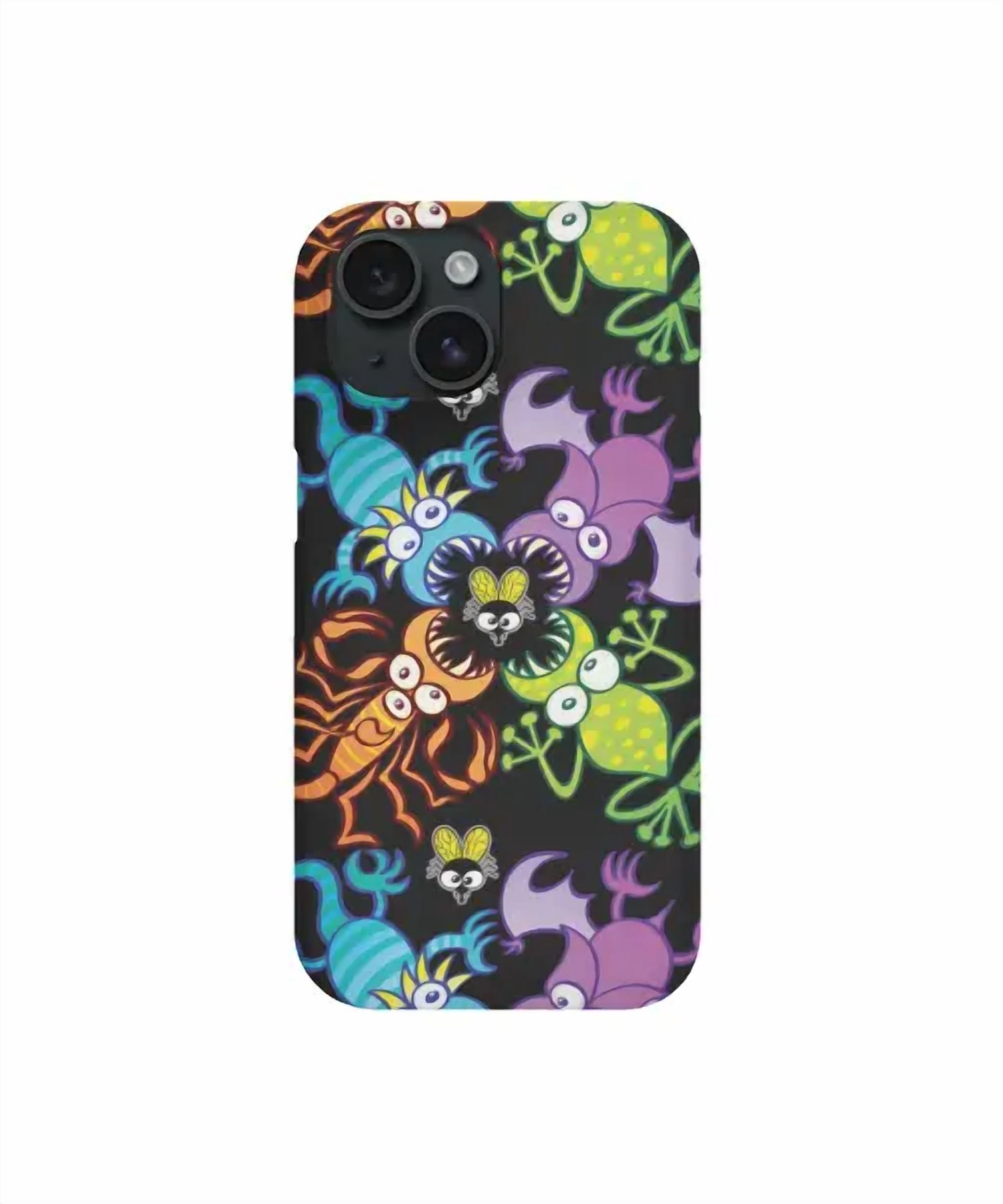 Bat Lizard Scorpion and Frog Attacking Phone Case for iPhone 16 15 14 ...