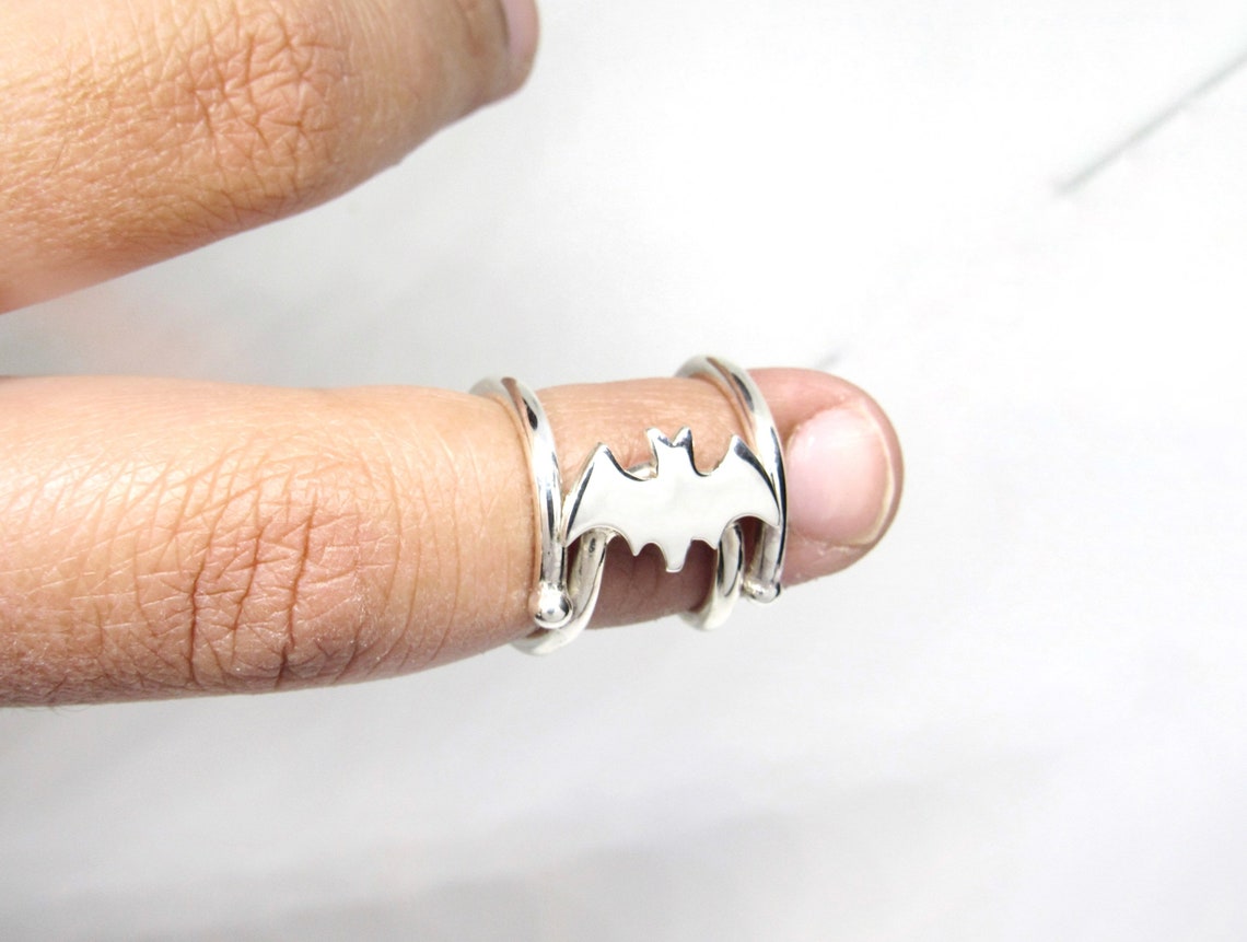 Bat Mallet Finger Splint Ring • Sterling Silver Boutonniere Finger ...