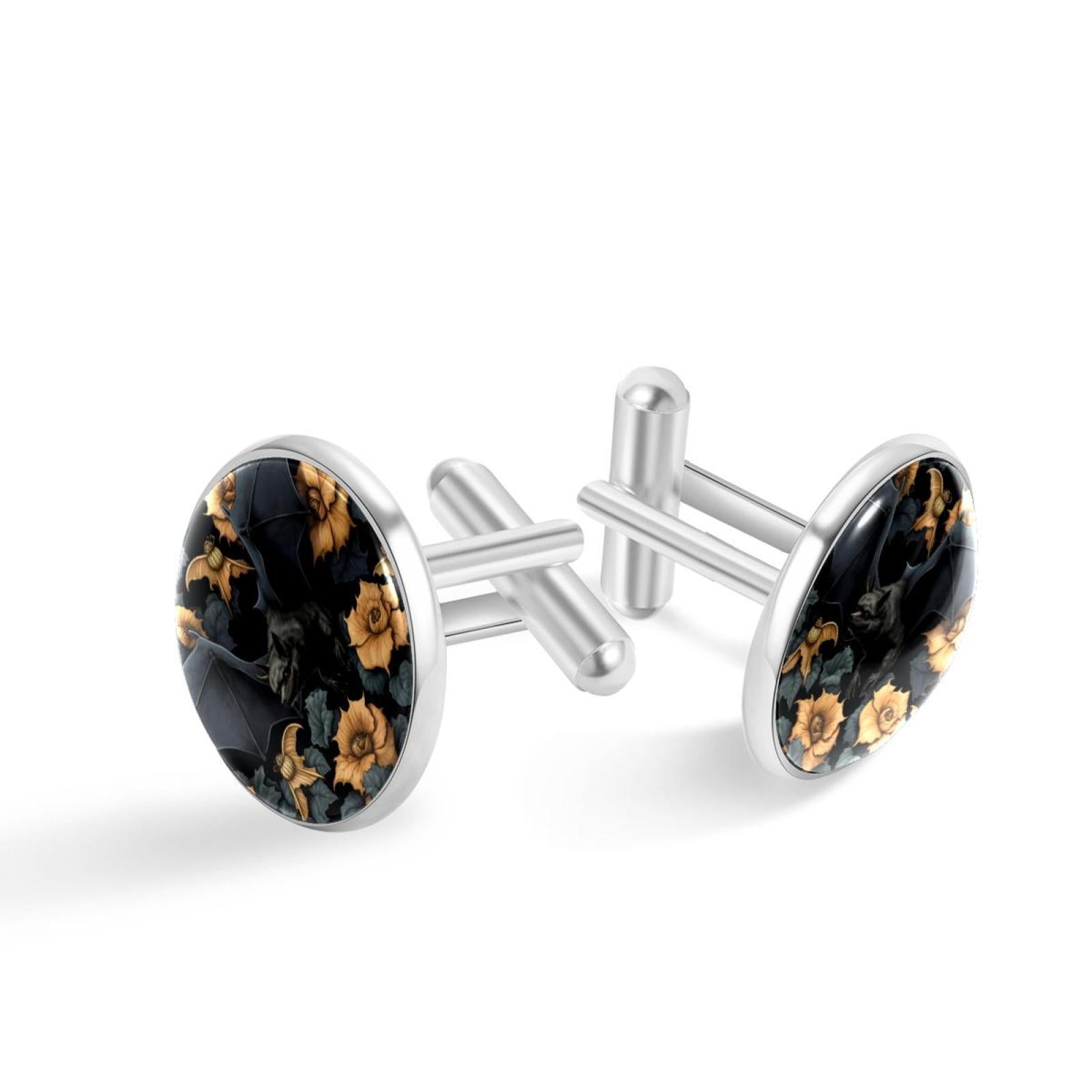 Bat Men's Cufflink Set in Stainless Steel for Formal Attire and ...