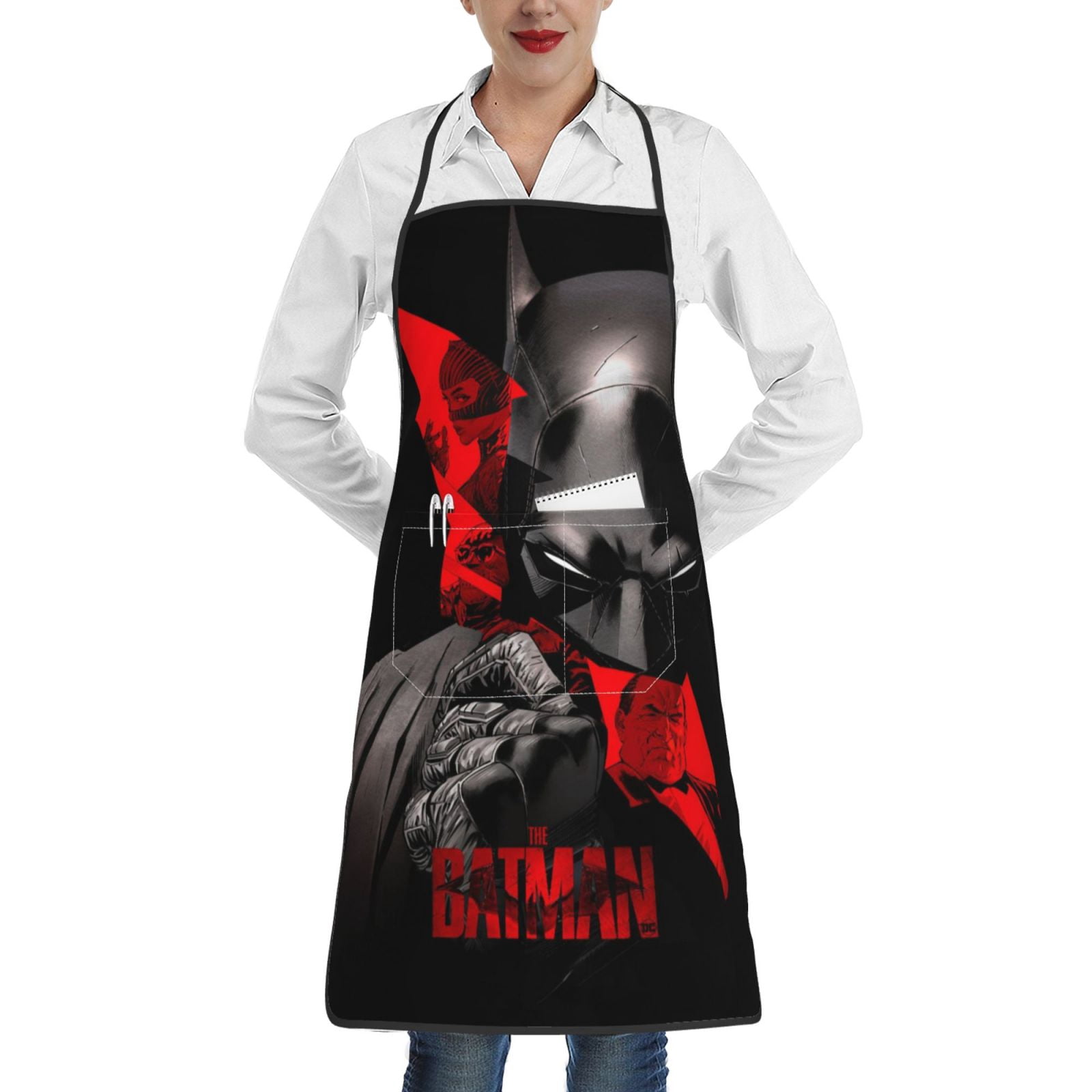 Bat-,Menn Apron With 2 Pockets For Cooking Baking Painting For Men ...