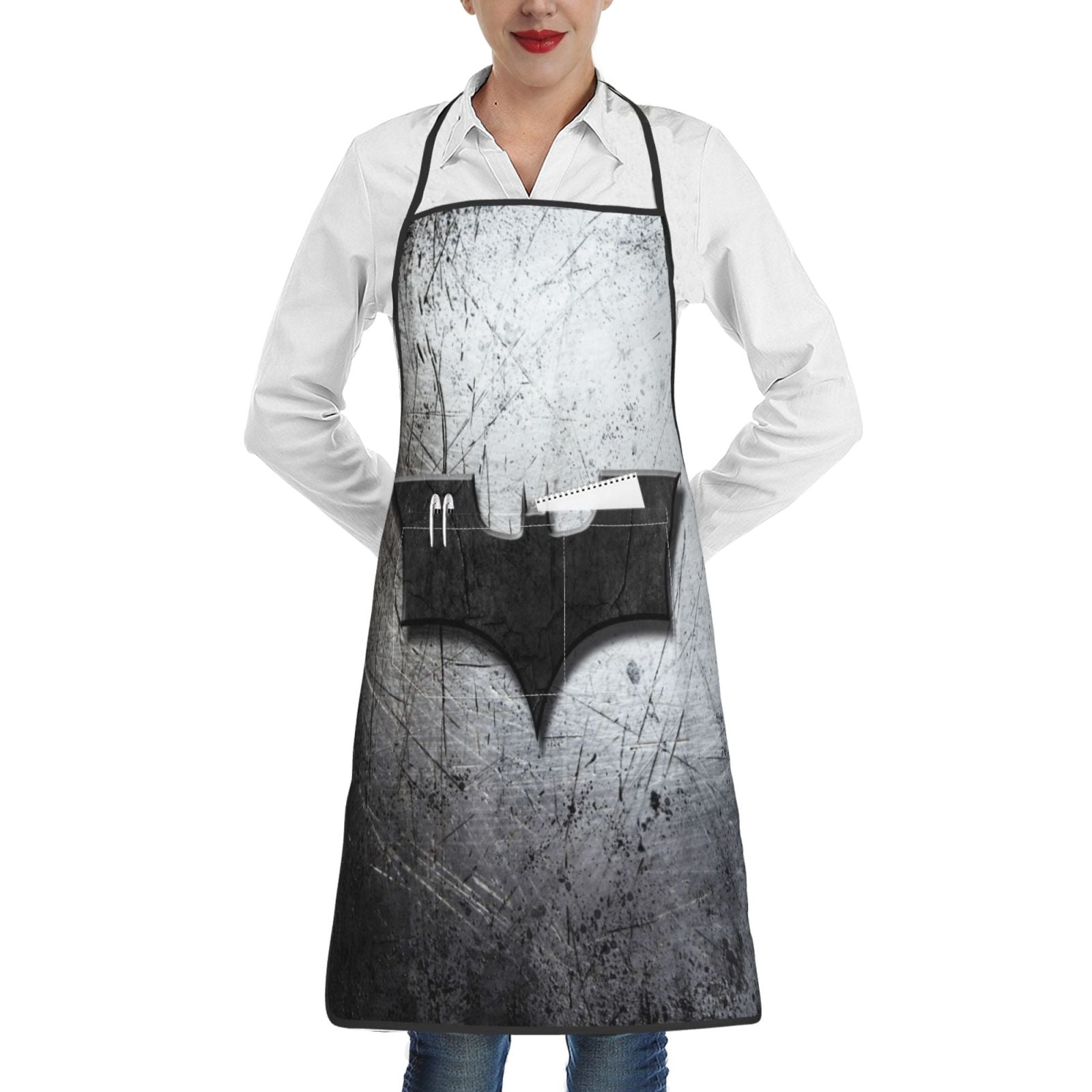 Bat-,Menn Apron With 2 Pockets For Cooking Baking Painting For Men ...