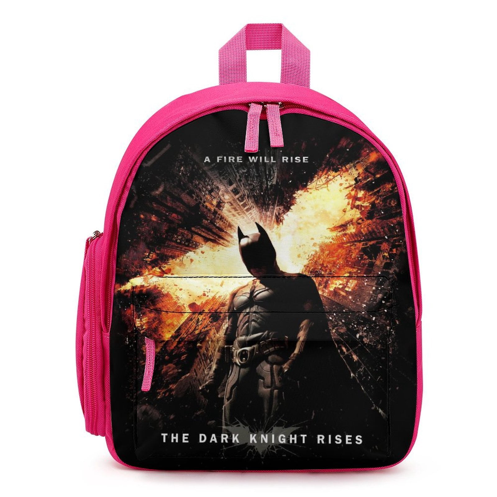 Bat-,Menn Backpack for Men Women Small Bookbag with Front Pocket ...