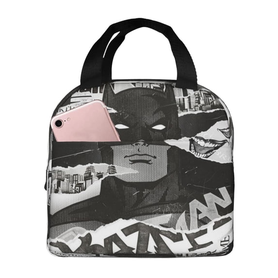 Bat-,Menn Lunch Box Insulated Lunch Bag For Women Men Reusable Cooler ...