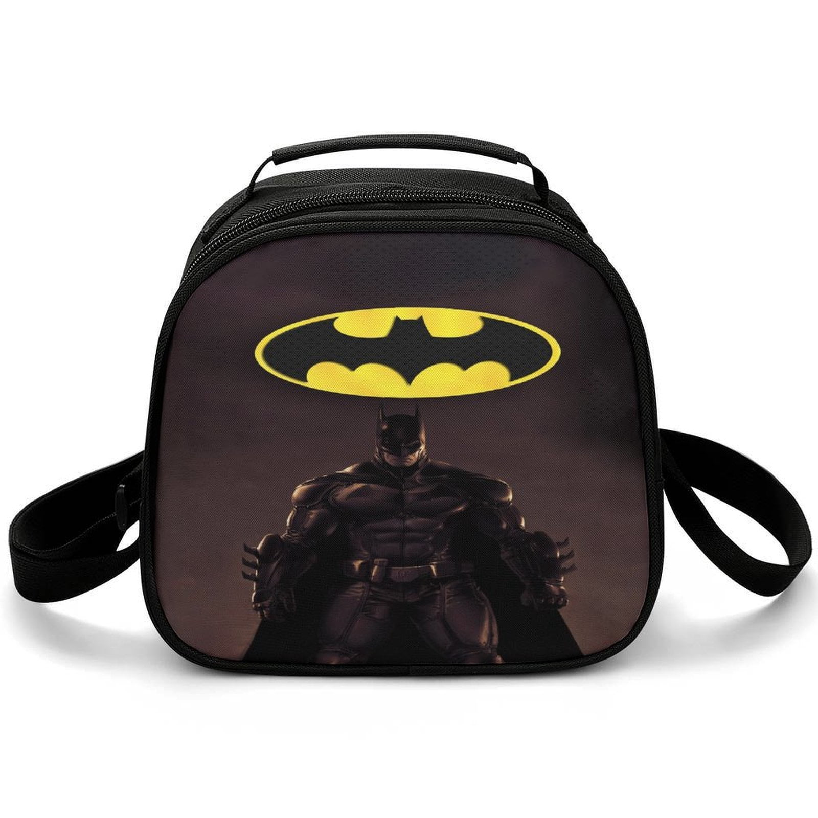 Bat-,Menn Lunch Box with Portable Tableware Lunch Bag Reusable Food ...