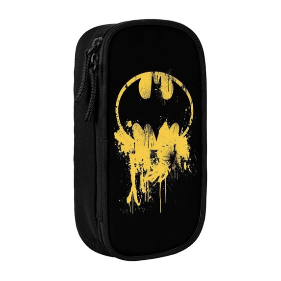 Bat-,Menn Pencil Case Portable Pen Bag Pouch With Zipper Stationary ...