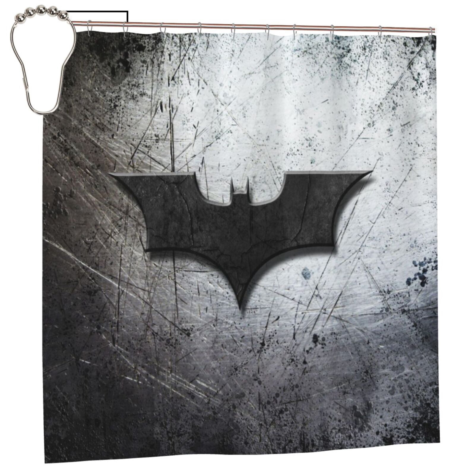 Bat-,Menn Shower Curtain For Kids Children Cute Shower Curtain Funny ...