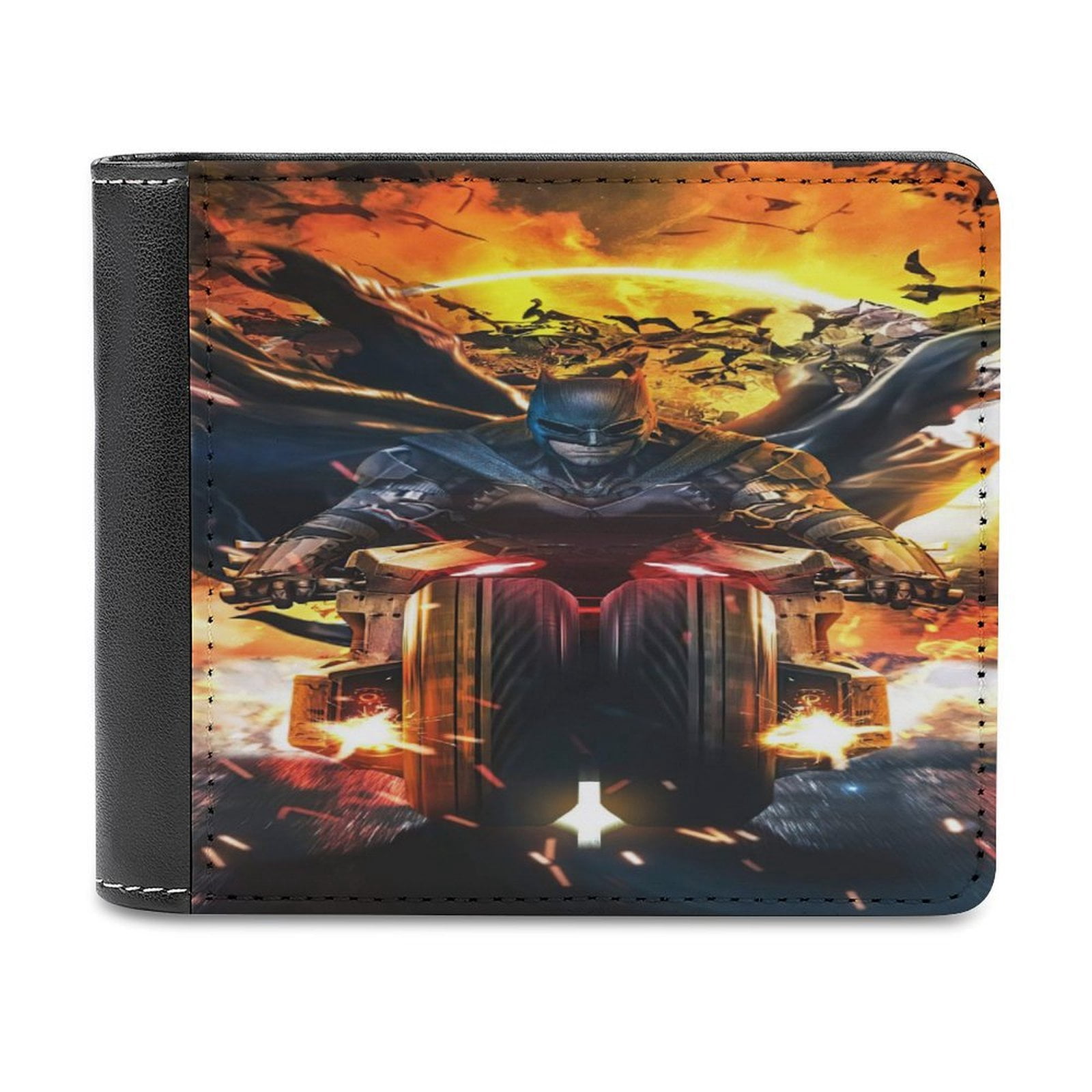 Bat-,Menn Wallet for Men Leather Purse Clutch Card Holders Travel ...