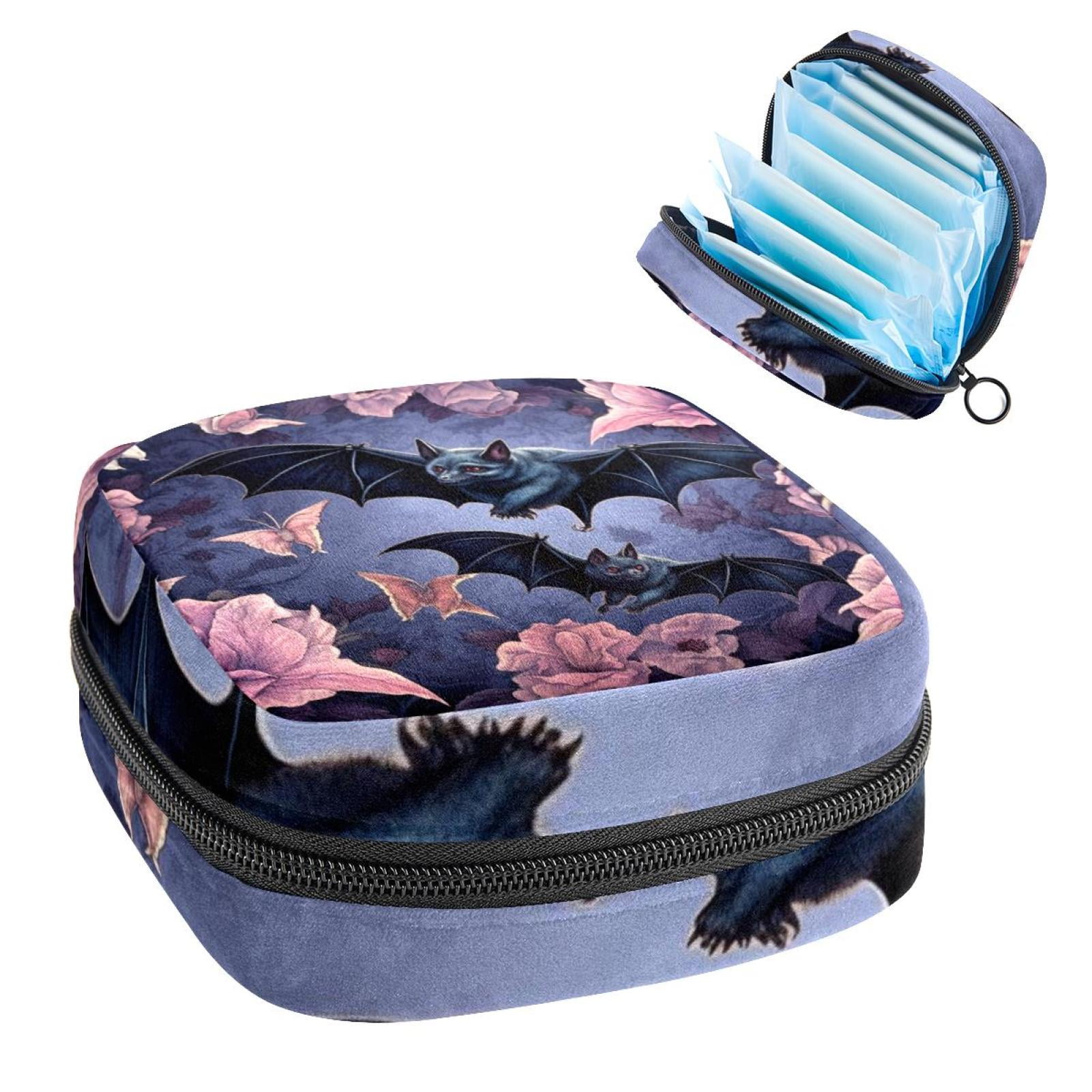 Bat Mini Makeup Bag Sanitary Napkin Purse Small Waist Pouch for Men ...