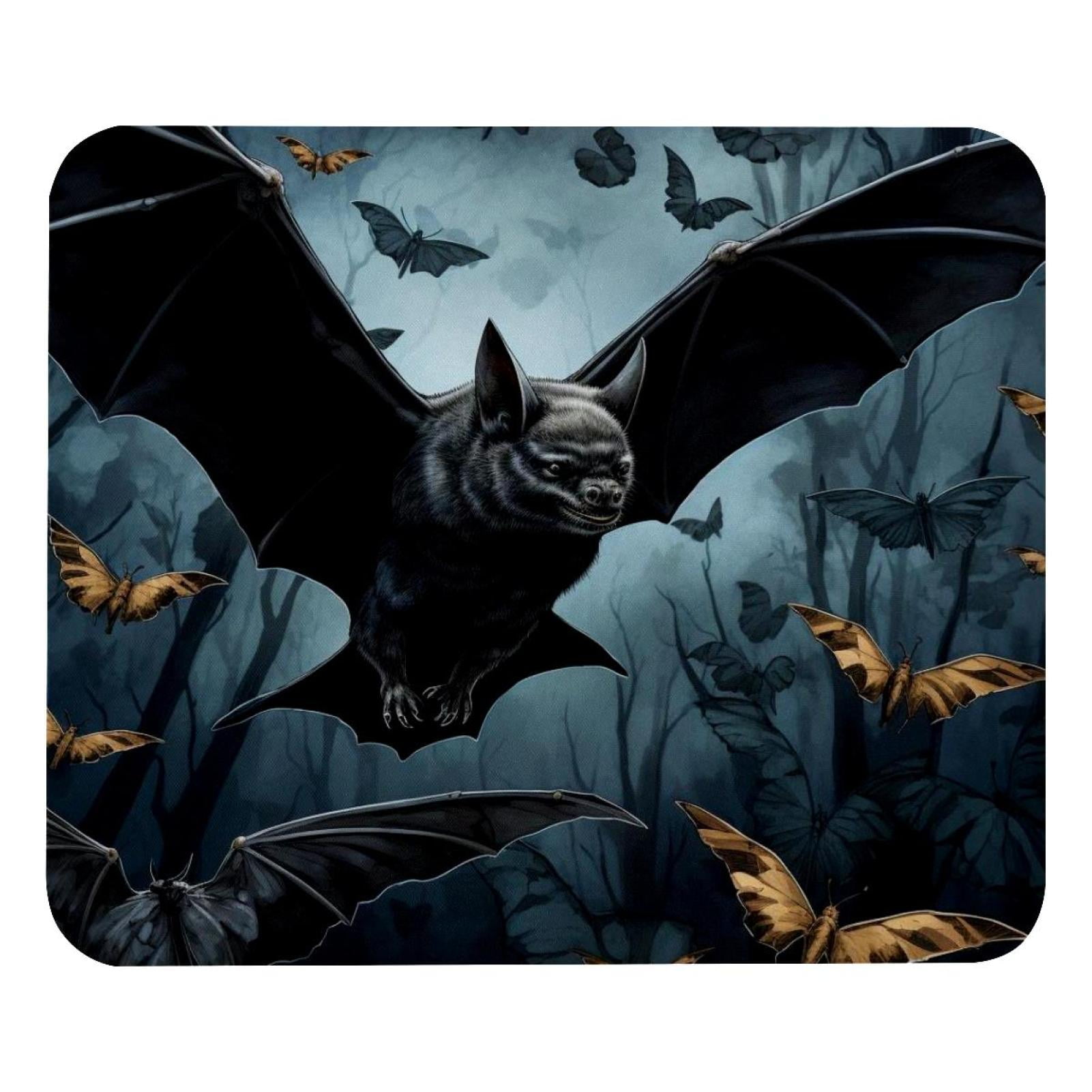 Bat Mouse Pad, Rubber Base Computer Mouse Pads for Wireless Mouse ...