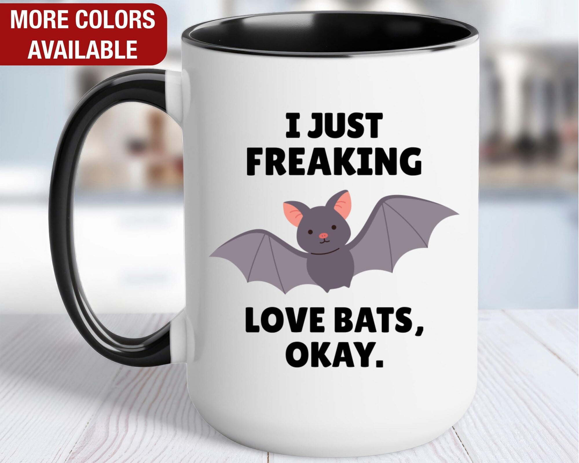Bat Mug I Just Freaking Love Bats Bat Coffee Cup - Walmart.com