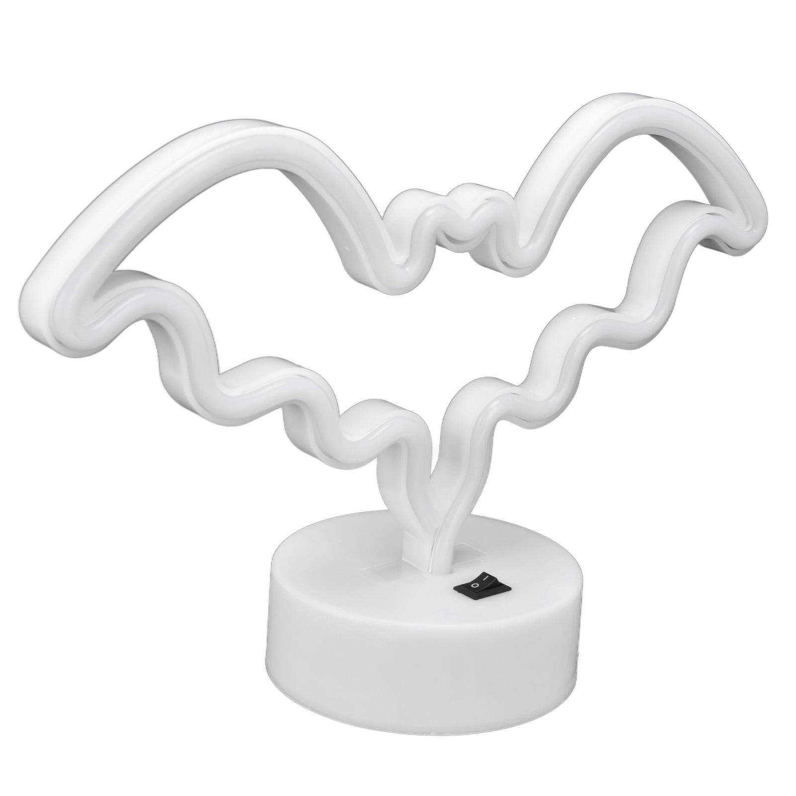 Bat Neon Signs Unique Halloween Neon Lights Decorations with Base USB ...