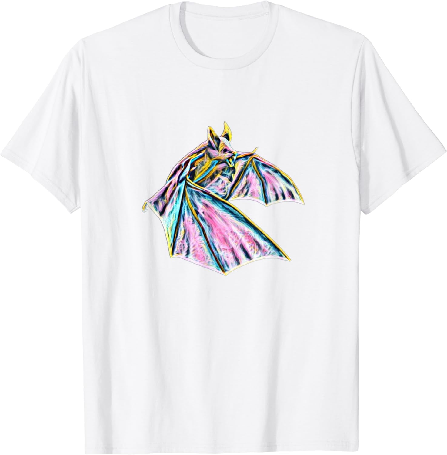Bat Night Vampire Motif Halloween Wing flying Mammals Bats T-Shirt ...