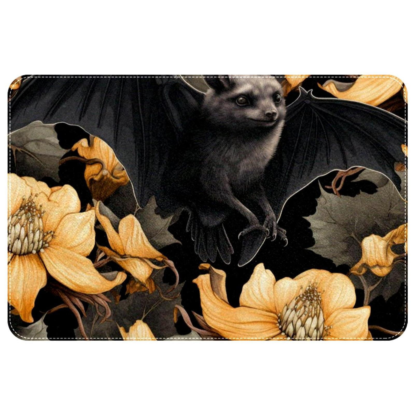 Bat Non-Slip Polyester Door Mat Floor Mats Bath Rugs Machine Washable ...