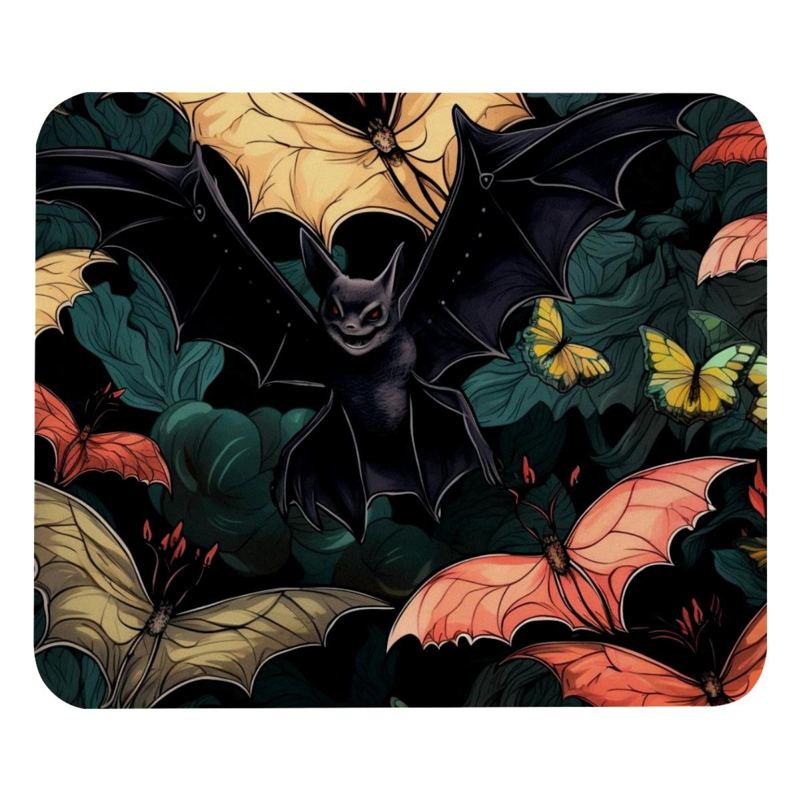 Bat Non-Slip Rubber Bottom Printed Gaming Mouse Pad Mouse Mat - Square ...