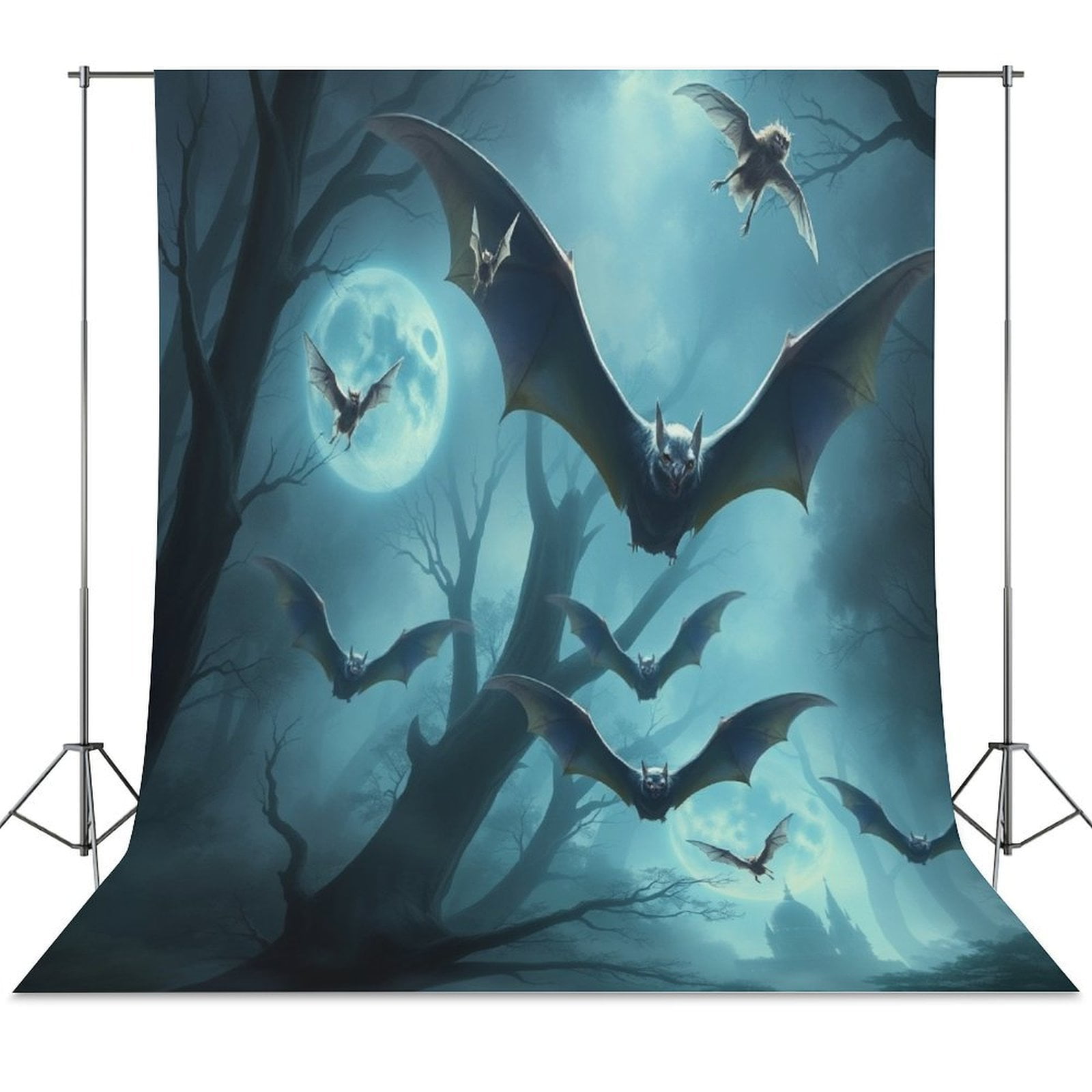Bat Party Backdrop Birthday Decoration Backgrounds for Photographs ...