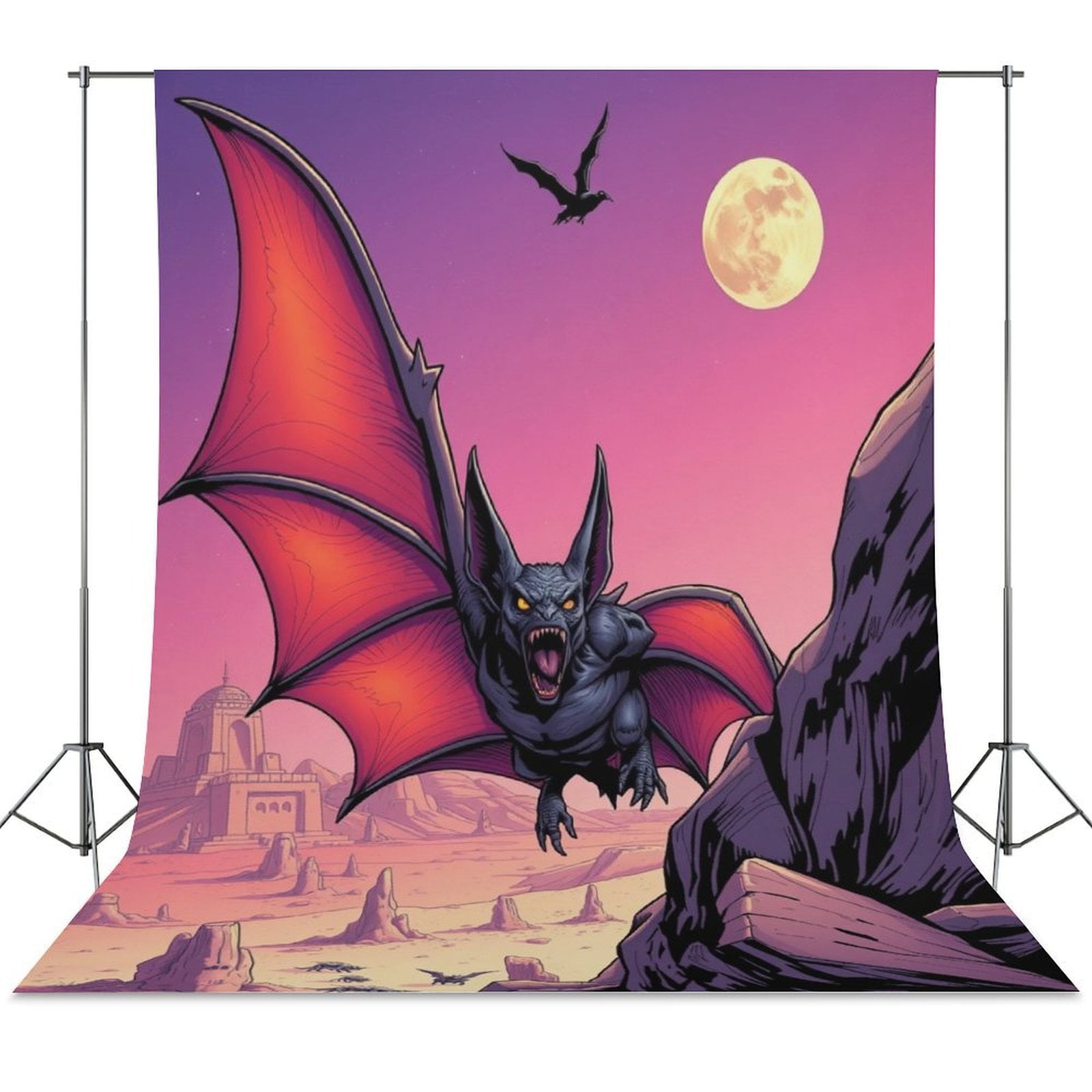 Bat Party Backdrop Birthday Decoration Backgrounds for Photographs ...