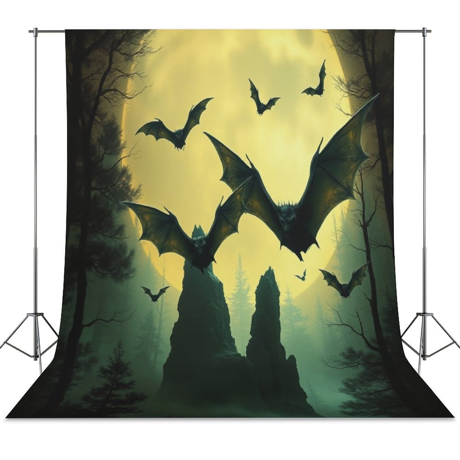 Bat Party Backdrop Birthday Decoration Backgrounds for Photographs ...