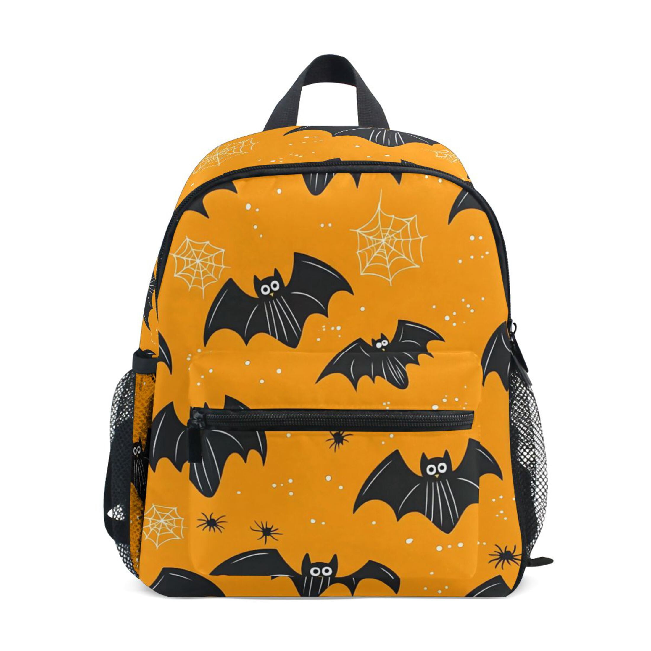 Bat Pattern Mini Backpack Cute Small Backpack with Chest Strap and ...