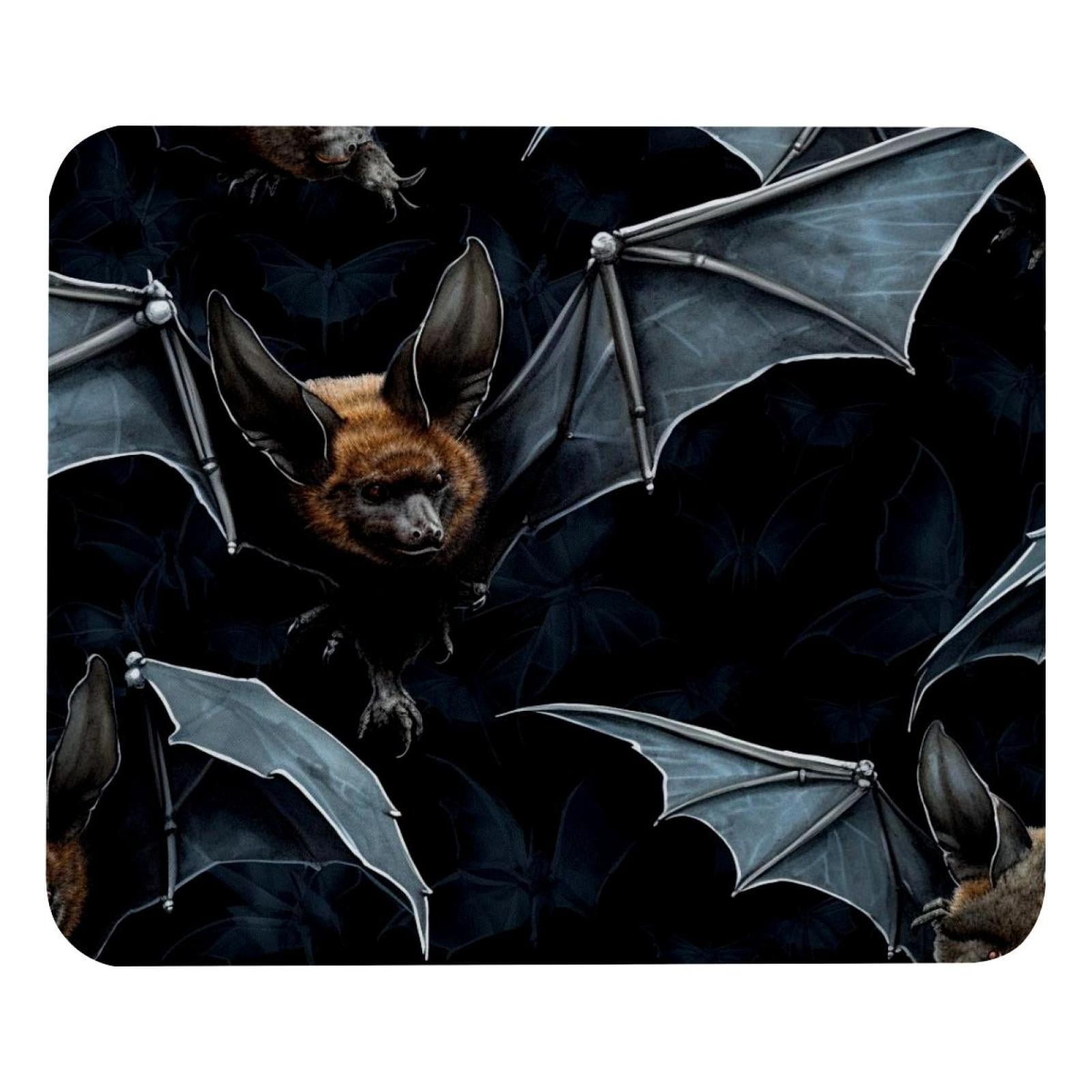 Bat Pattern Mousepad Square Thickness 2mm Desk Mat Office Home Use Gift ...