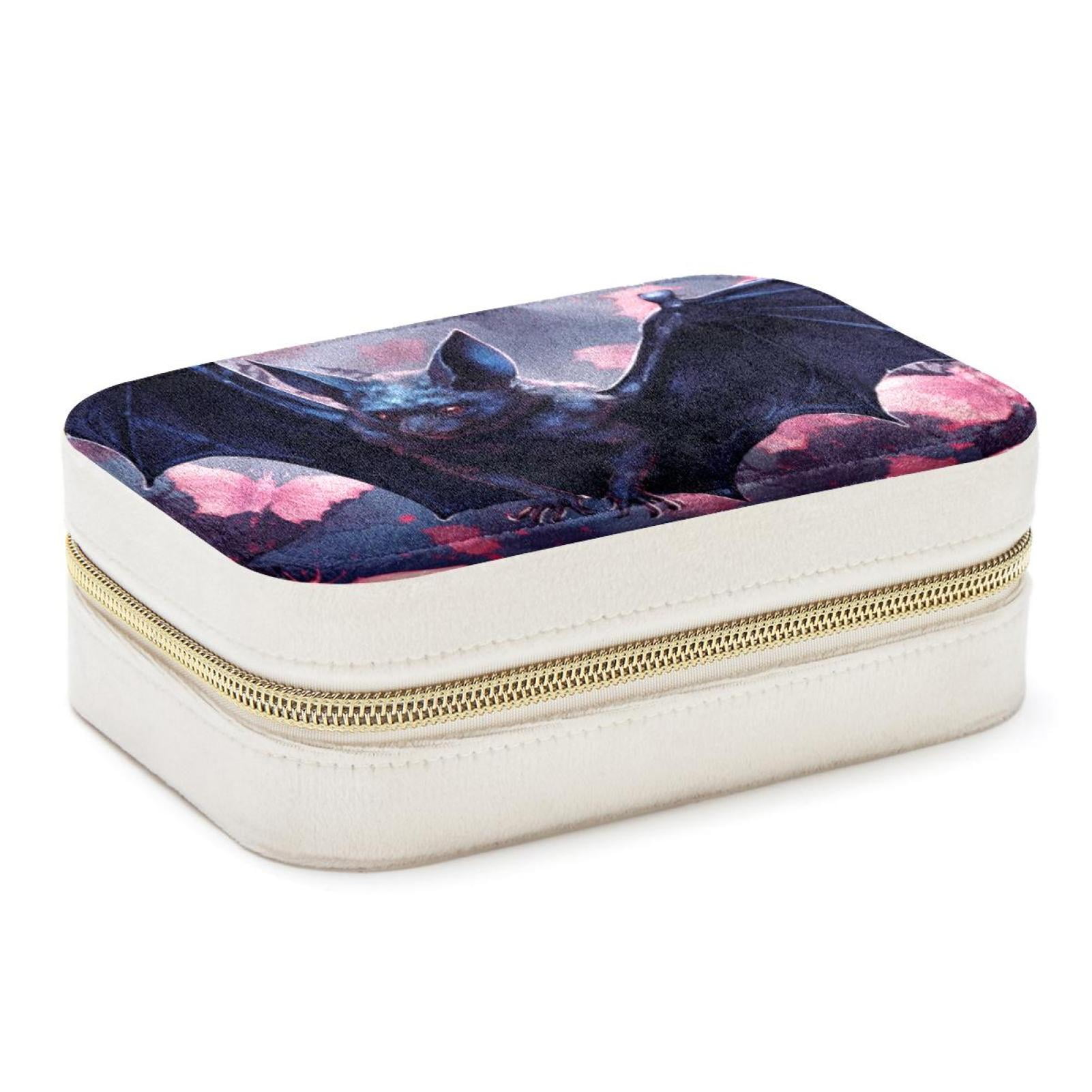 Bat Portable Velvet Earring Organizer with Removable Compartment ...
