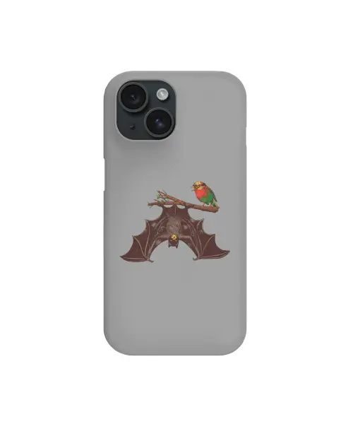Bat & Rob Funny Batman Robin Parody Art Phone Case for iPhone 16 15 14 ...