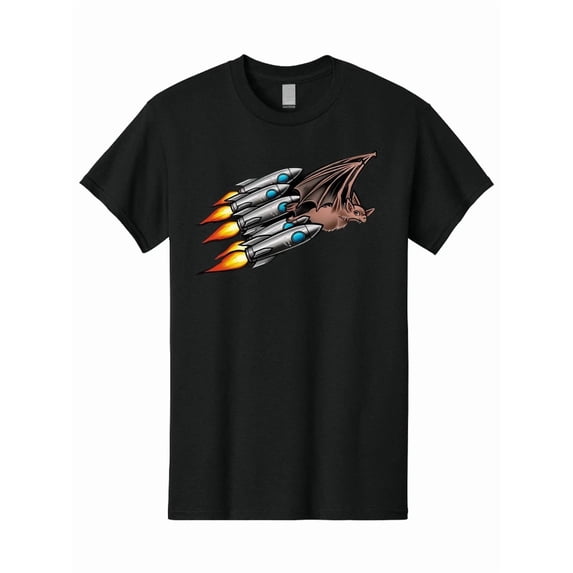 Bat Rocket Adventure Sci-Fi Space Flight Fantasy Aerospace Unisex T ...