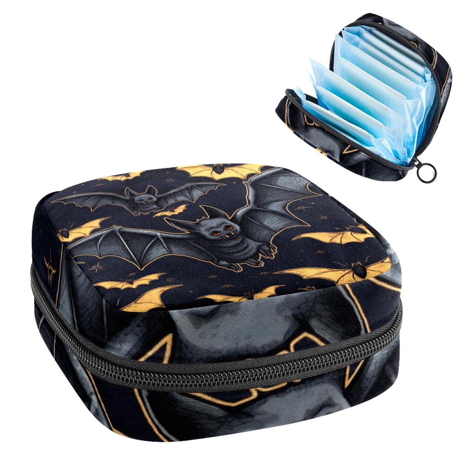 Bat Sanitary Napkin Bag, Period Bag, Sanitary Bags, Zipper Pouch Bags ...