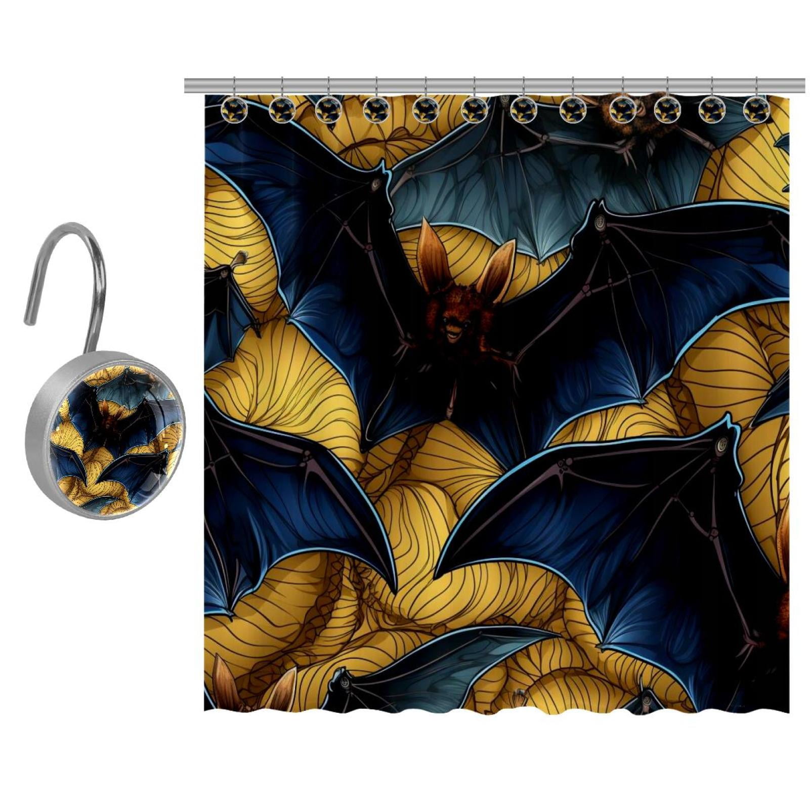 Bat Shower Curtain, Bathroom Beach Decorations - Walmart.com