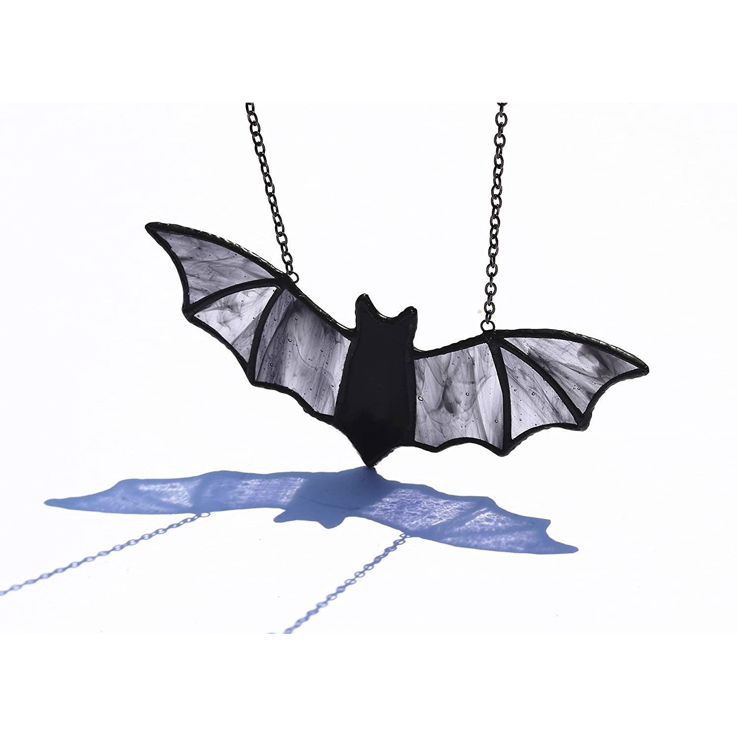 Bat Stained Glass Window Hanging Suncatcher for Window,Halloween Bat ...