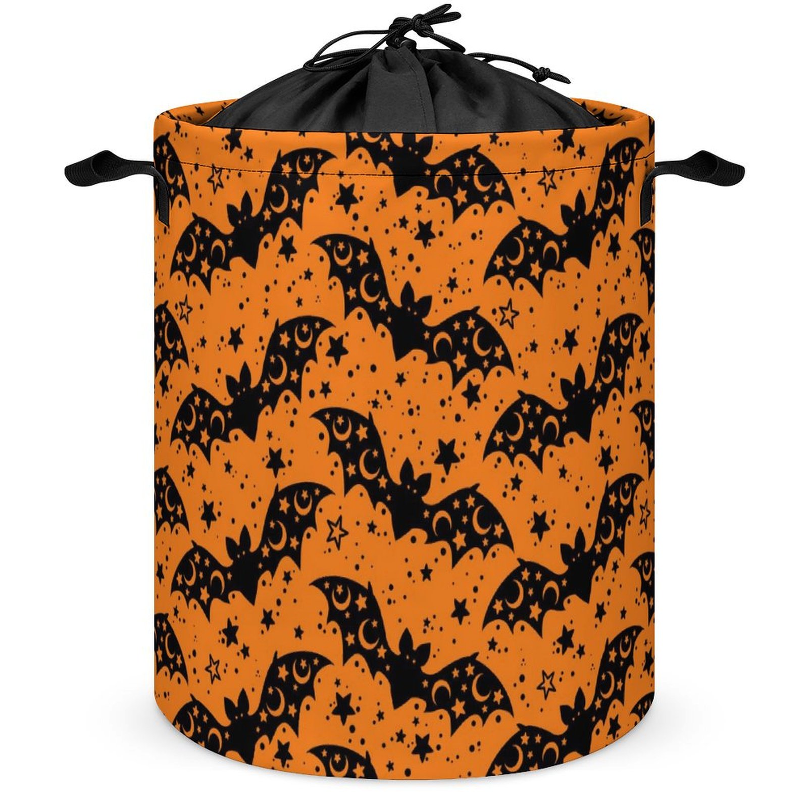 Bat Star Halloween Laundry Basket Dirty Clothes Hamper, Waterproof ...