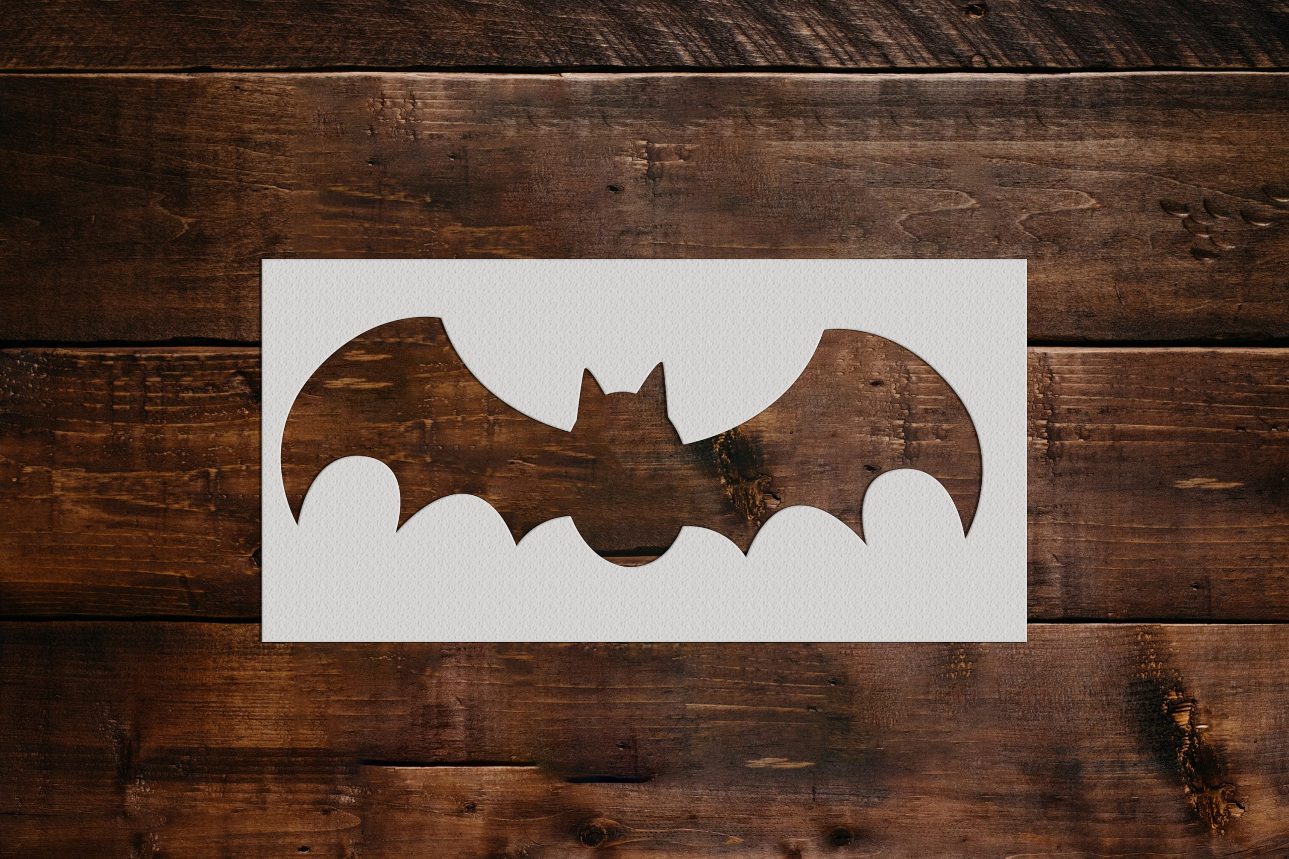Bat Stencil - Art and Wall Stencil (15"x45") - Walmart.com