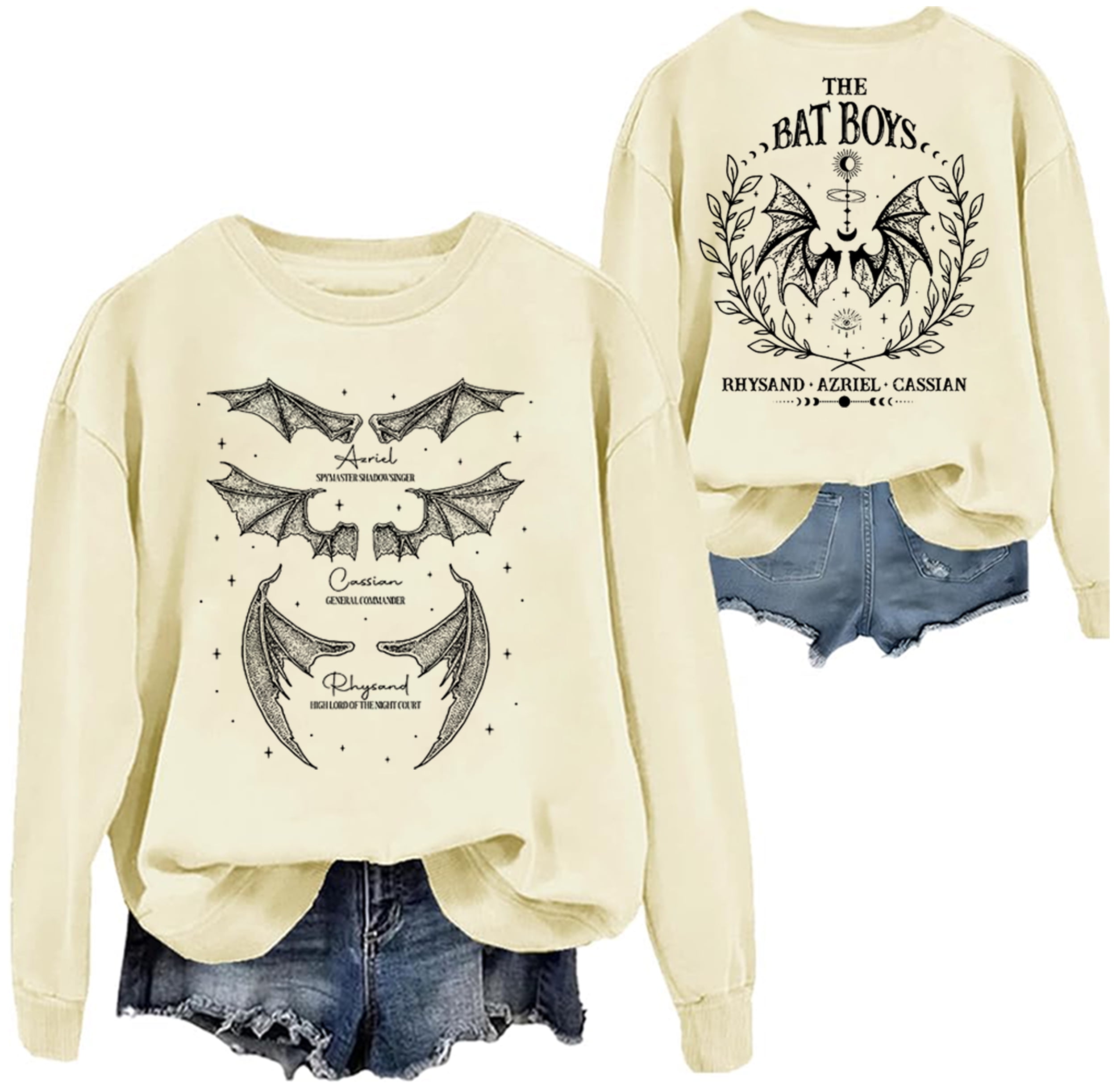 Bat Sweatshirt, The Bat Boys A Court Of Thorn and Roses Sweatshirt, A ...