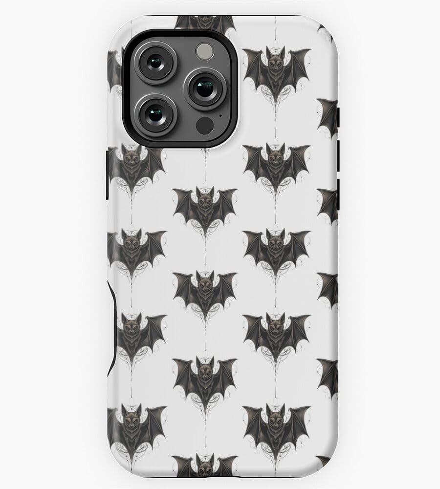 Bat Tattoo Design Symmetrical Gothic Linework Art GA9257 Phone Case for ...