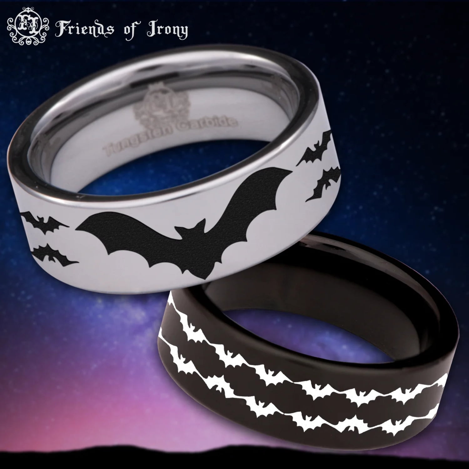 Bat Tungsten Carbide Ring - Walmart.com