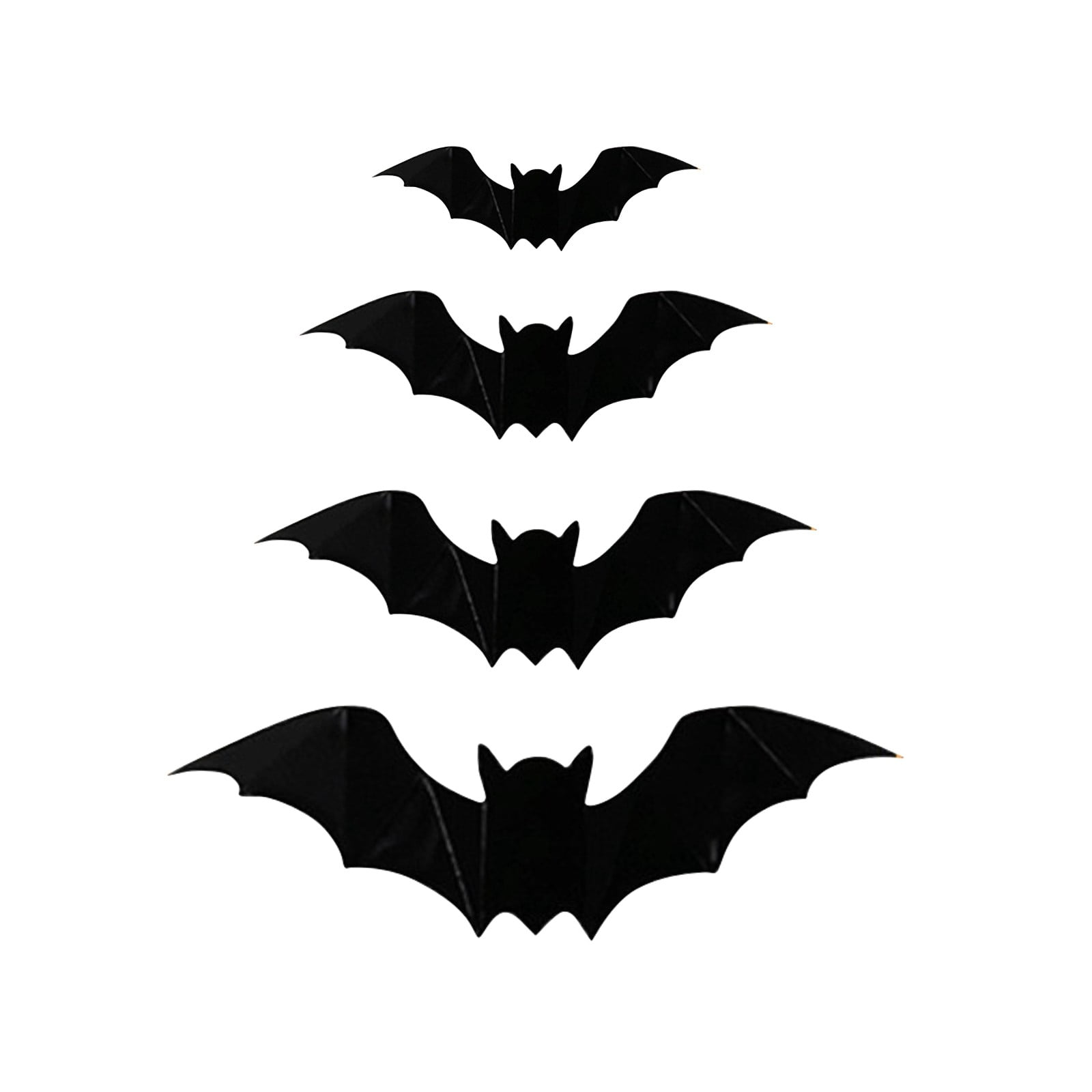 Bat Wall Decor - 16 Pcs Colorful Bats Halloween Wall Stickers Removable ...
