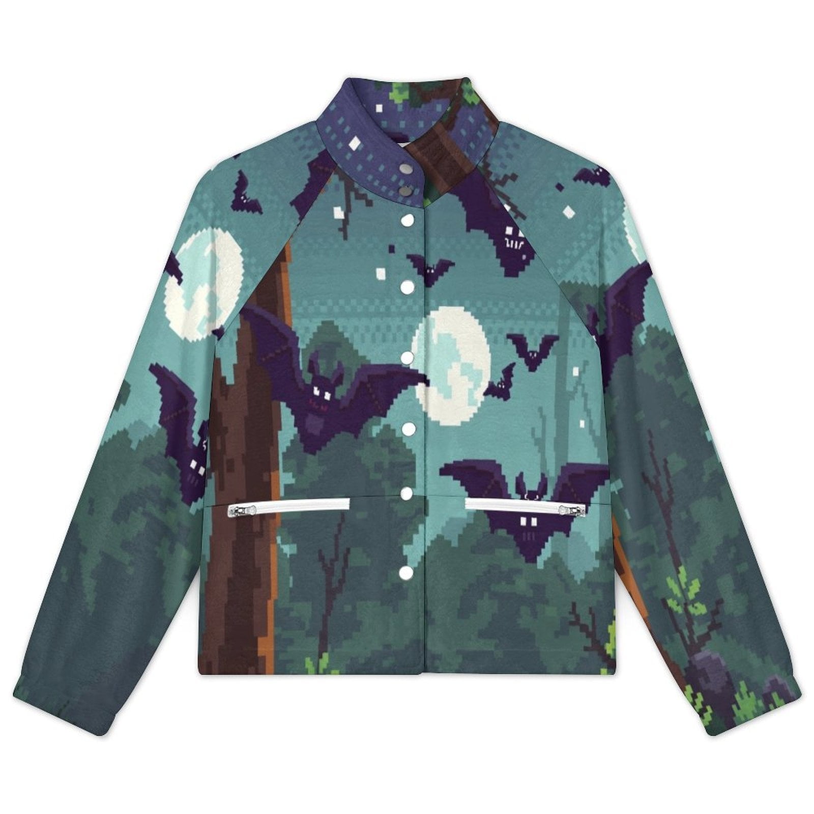 Bat Warm Plush Jacket Women Autumn Winter Long Sleeve Zip Up Coats ...