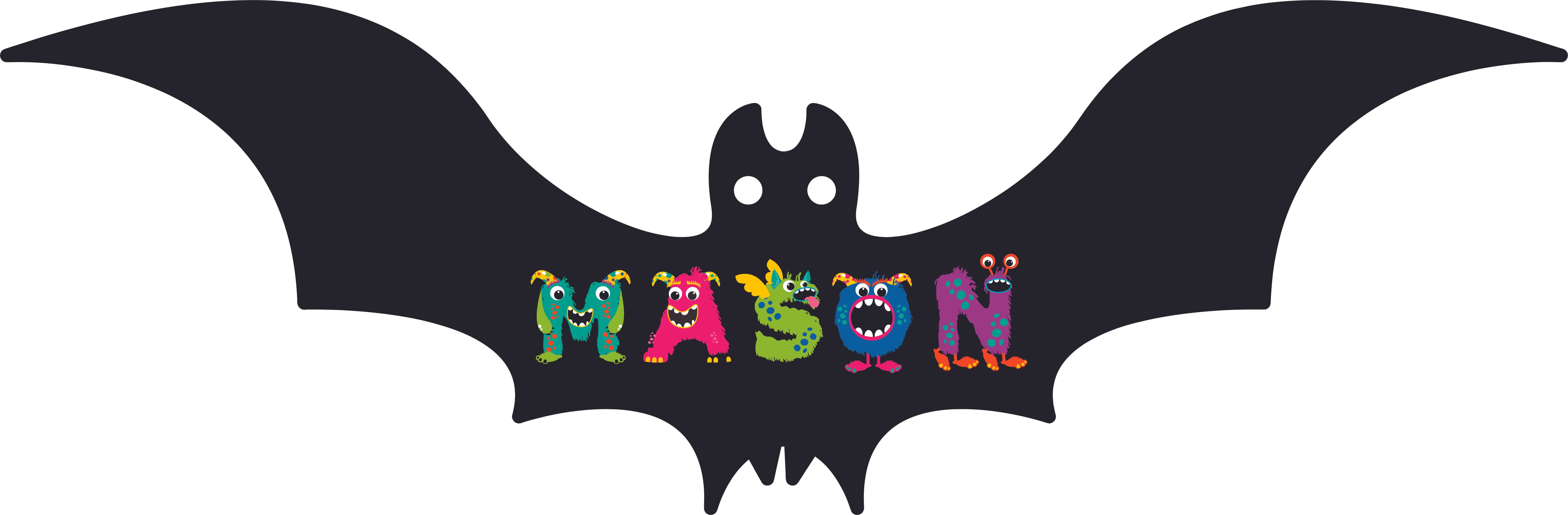 Bat Wings Name Creatures Aliens Customized Wall Decal - Custom Vinyl ...