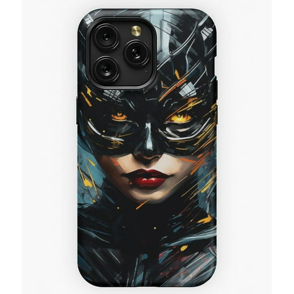 Bat Woman Superhero Comic Art G501 Phone Case for iPhone17 16 15 14 13 ...