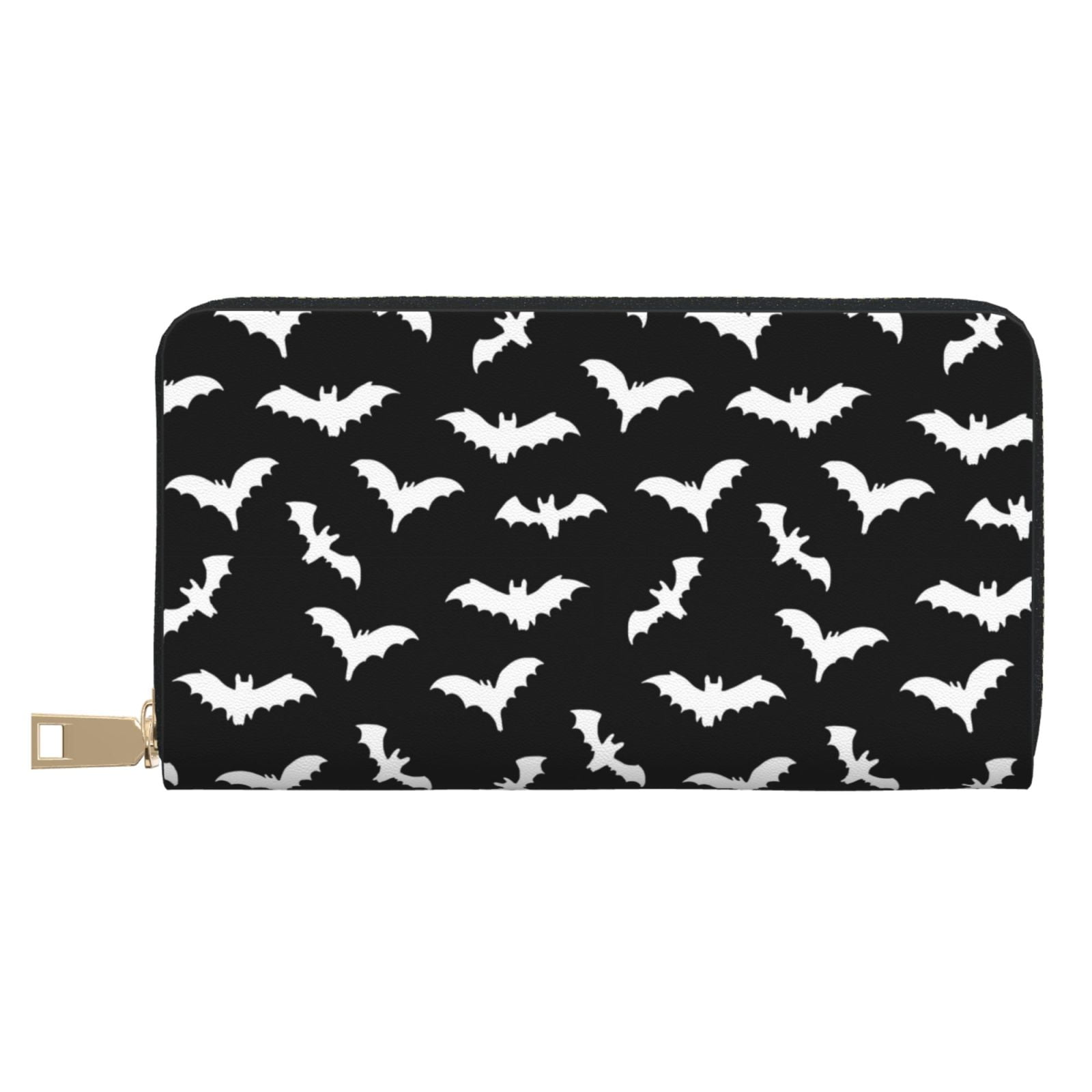 Bat halloween doodle cool black Wallet Women, Leather Bifold Multi Card ...