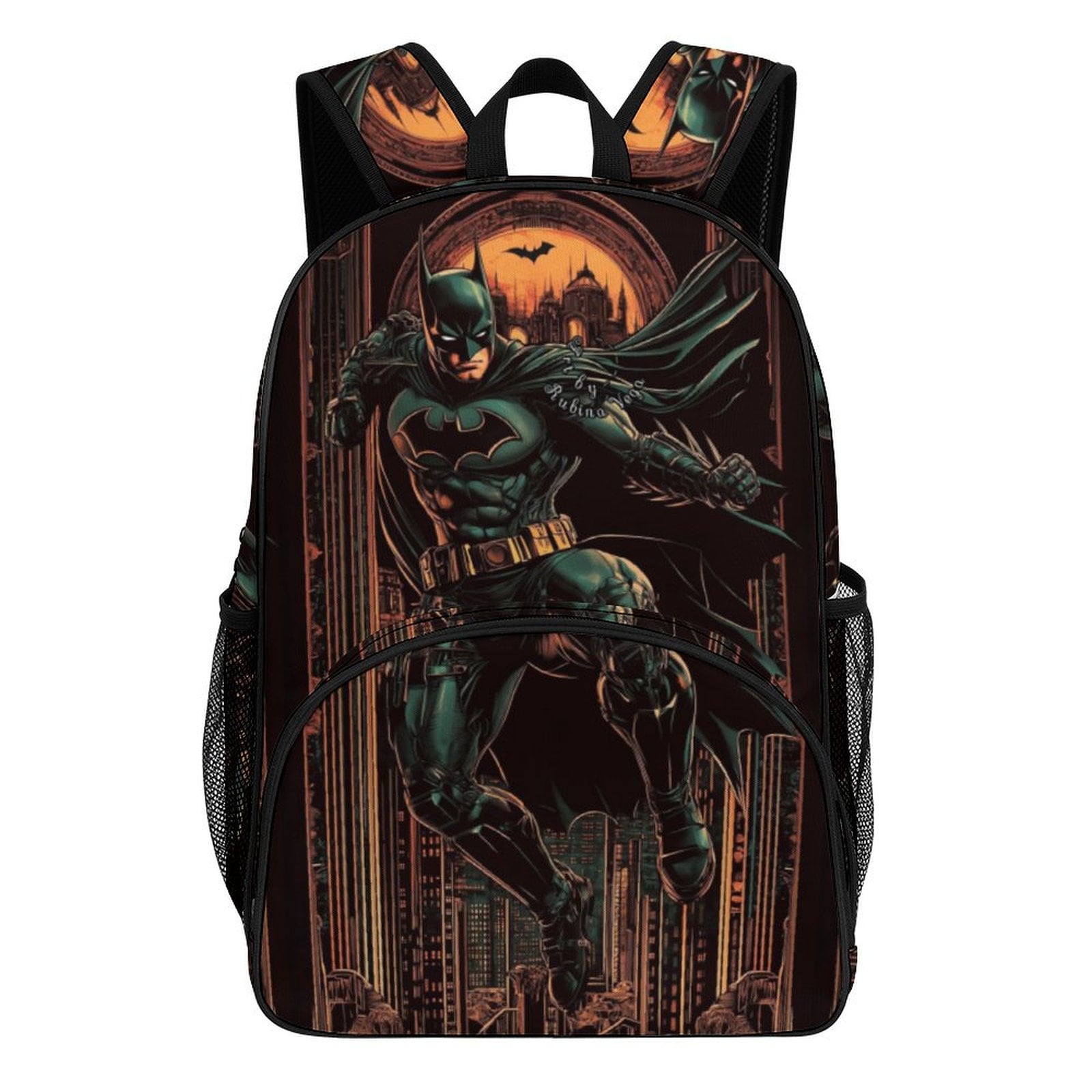 Bat-man Backpack Large College Casual Bookbag Laptop Backpack Computer ...