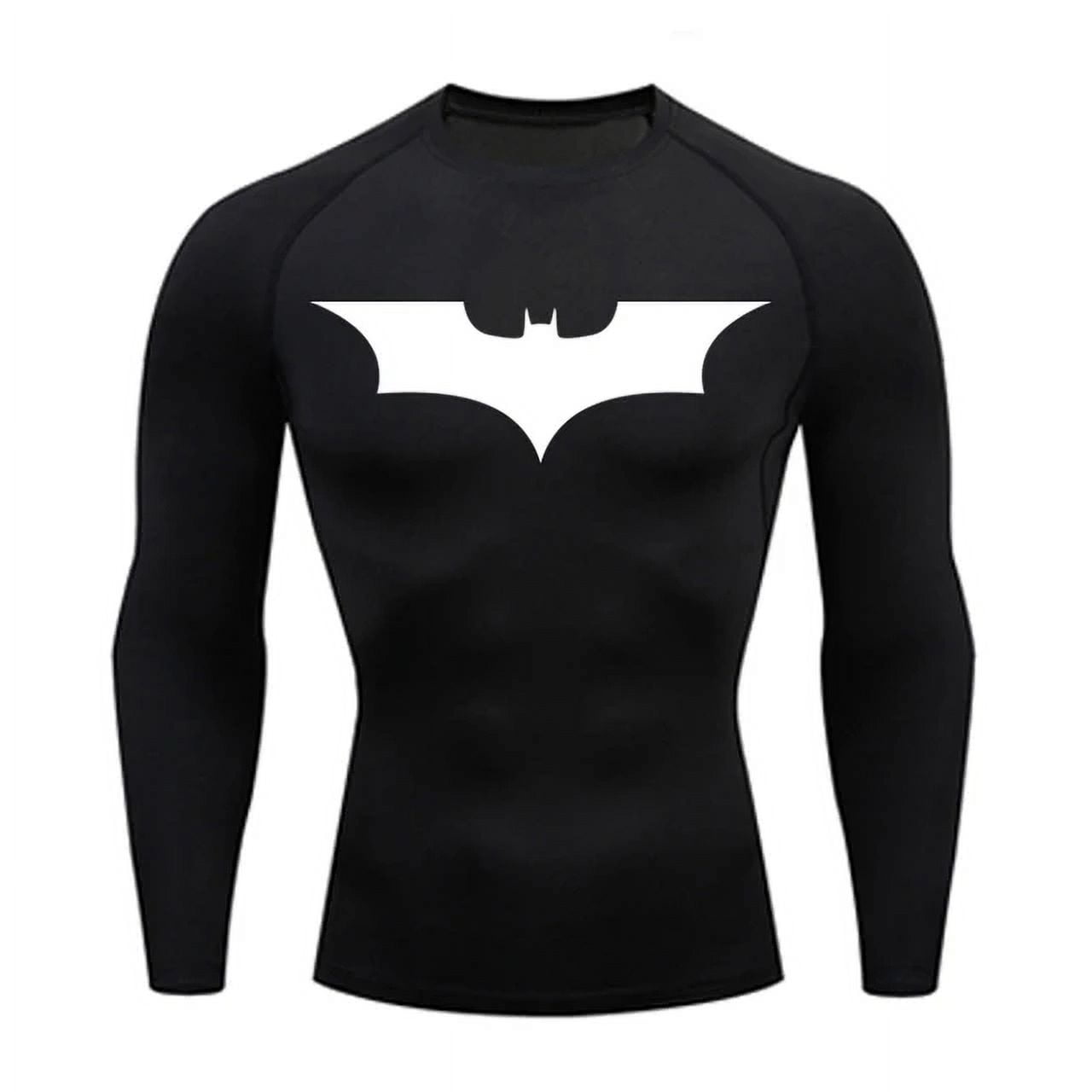 Bat/-man Compression Shirts for Men Quick Dry Rashguard Male Elasticity ...